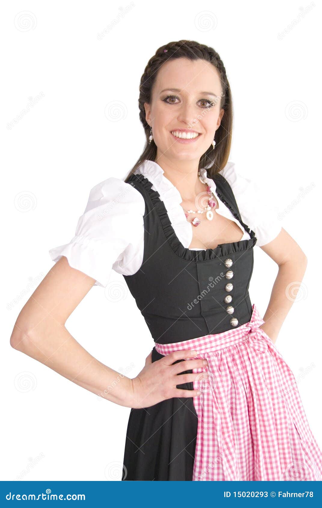 Dirndl stock image. Image of austrian, oktoberfest, dress - 15020293