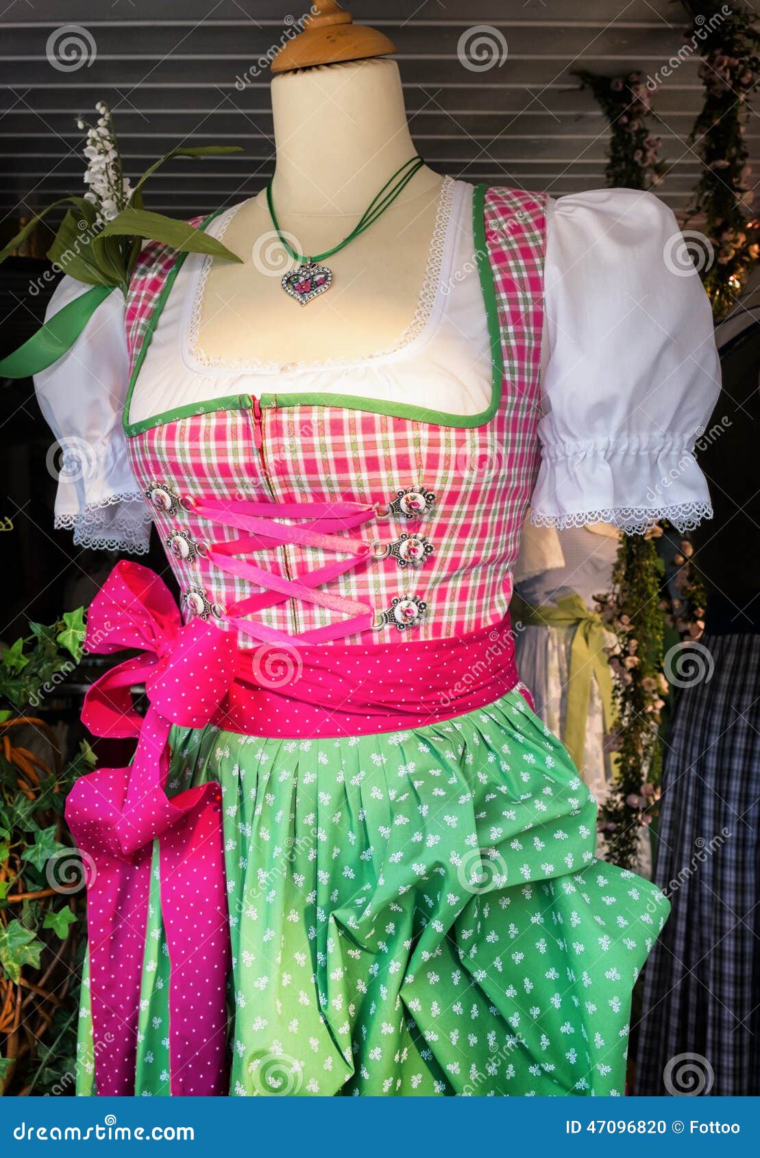 Dirndl stock photo. Image of clothing, tracht, apron - 47096820