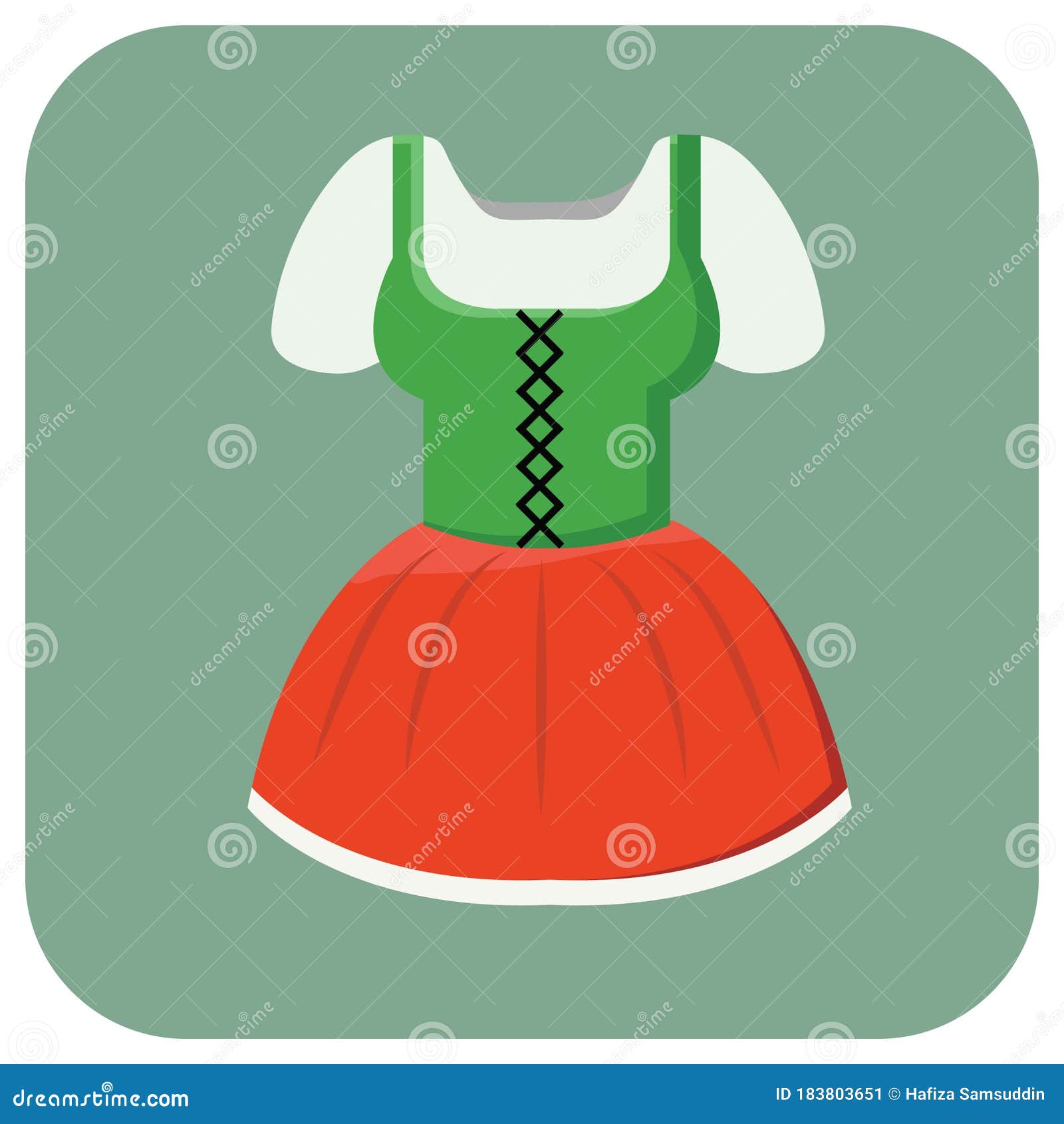 Dirndl. Vector Illustration Decorative Background Design Stock ...