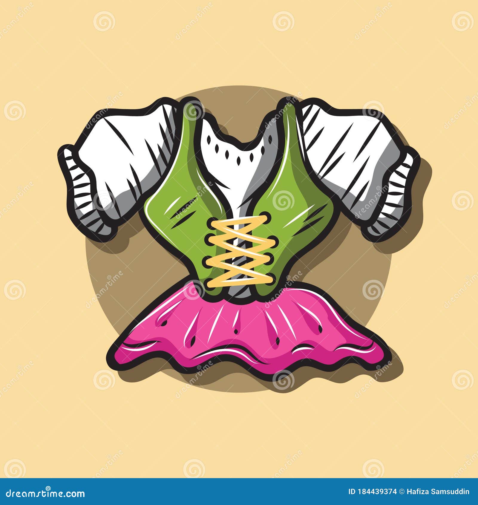Dirndl. Vector Illustration Decorative Background Design Stock ...