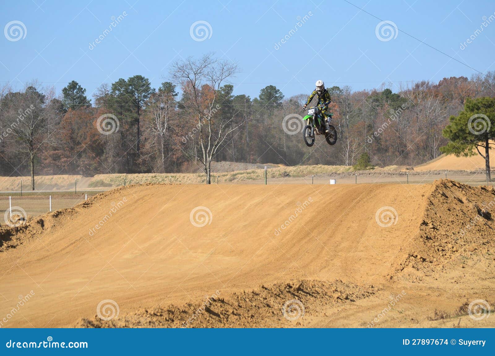 Dirt Bike Flying High editorial stock image. Image of danger - 27897674