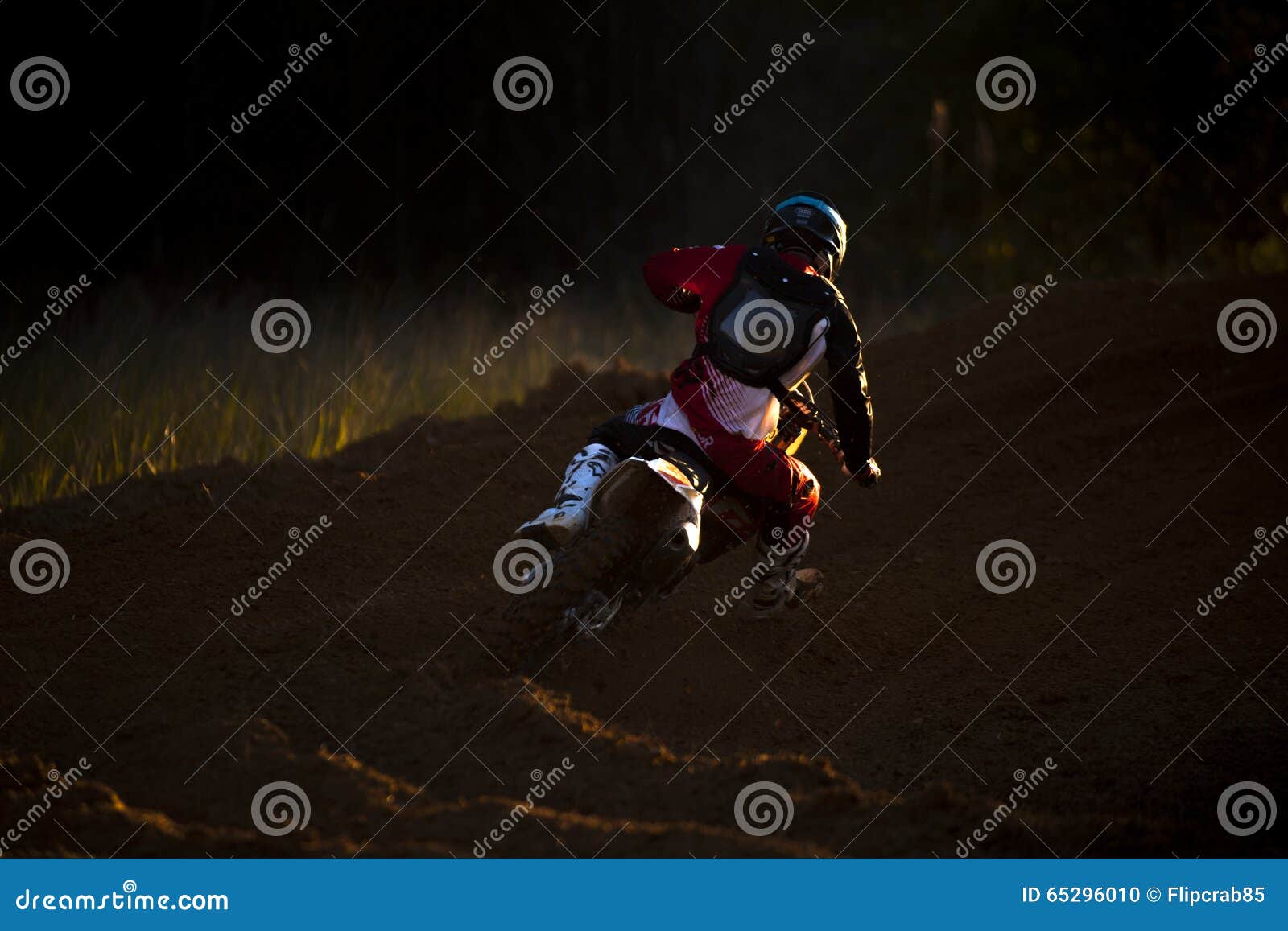 Dirt Bike Rider Sunset editorial image. Image of rider - 65296010