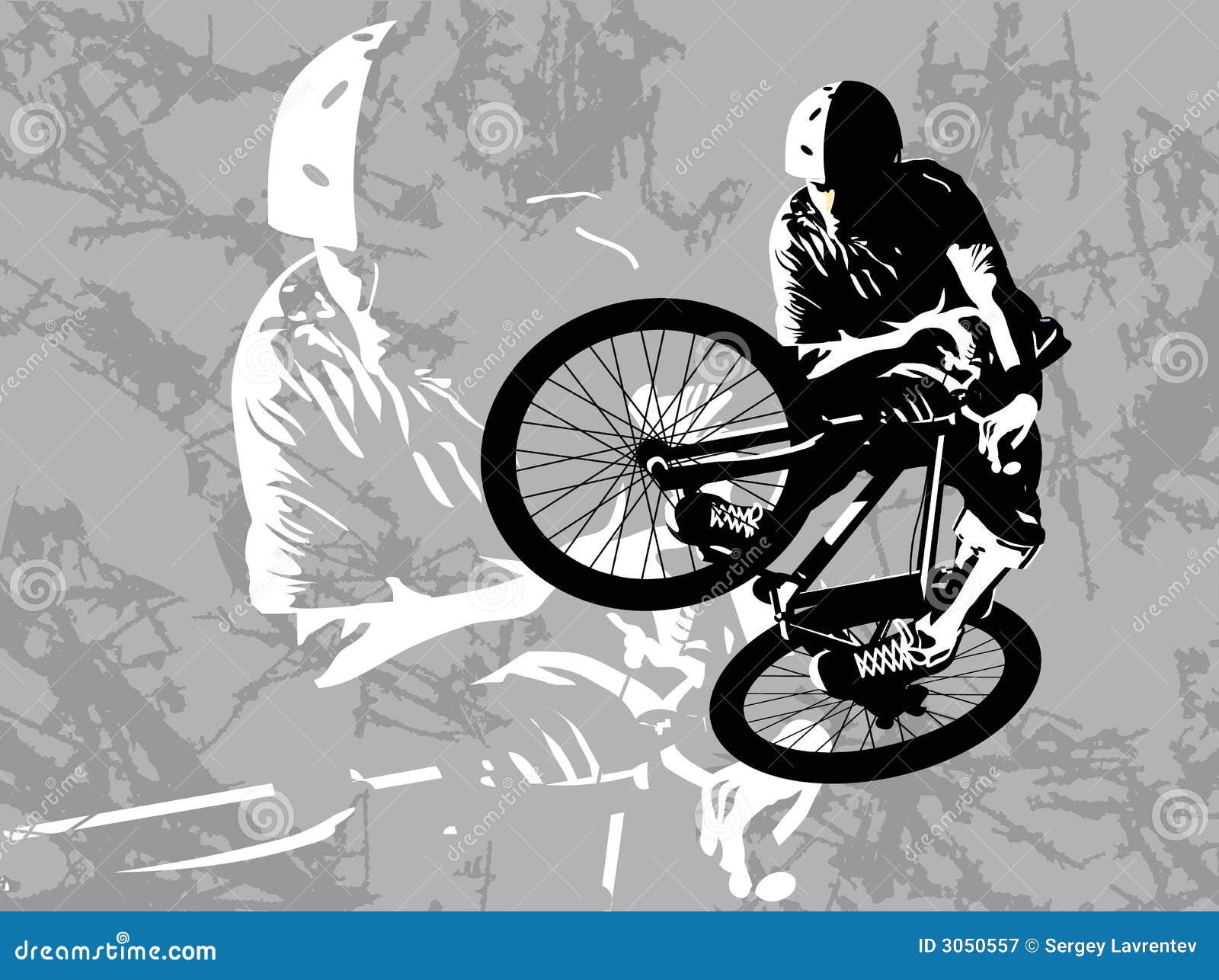 Dirt jumping stock vector. Illustration of dirt, copy - 3050557