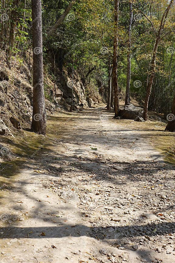 Dirt Pathway in the Middle of the Hills Stock Image - Image of nature ...