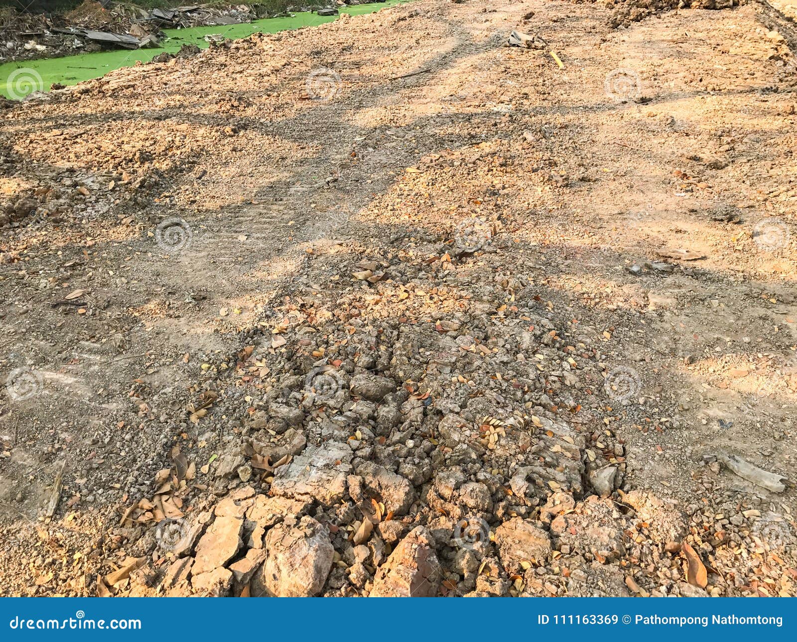 Dirt Pile in Construction Site Stock Image - Image of beige, brown ...