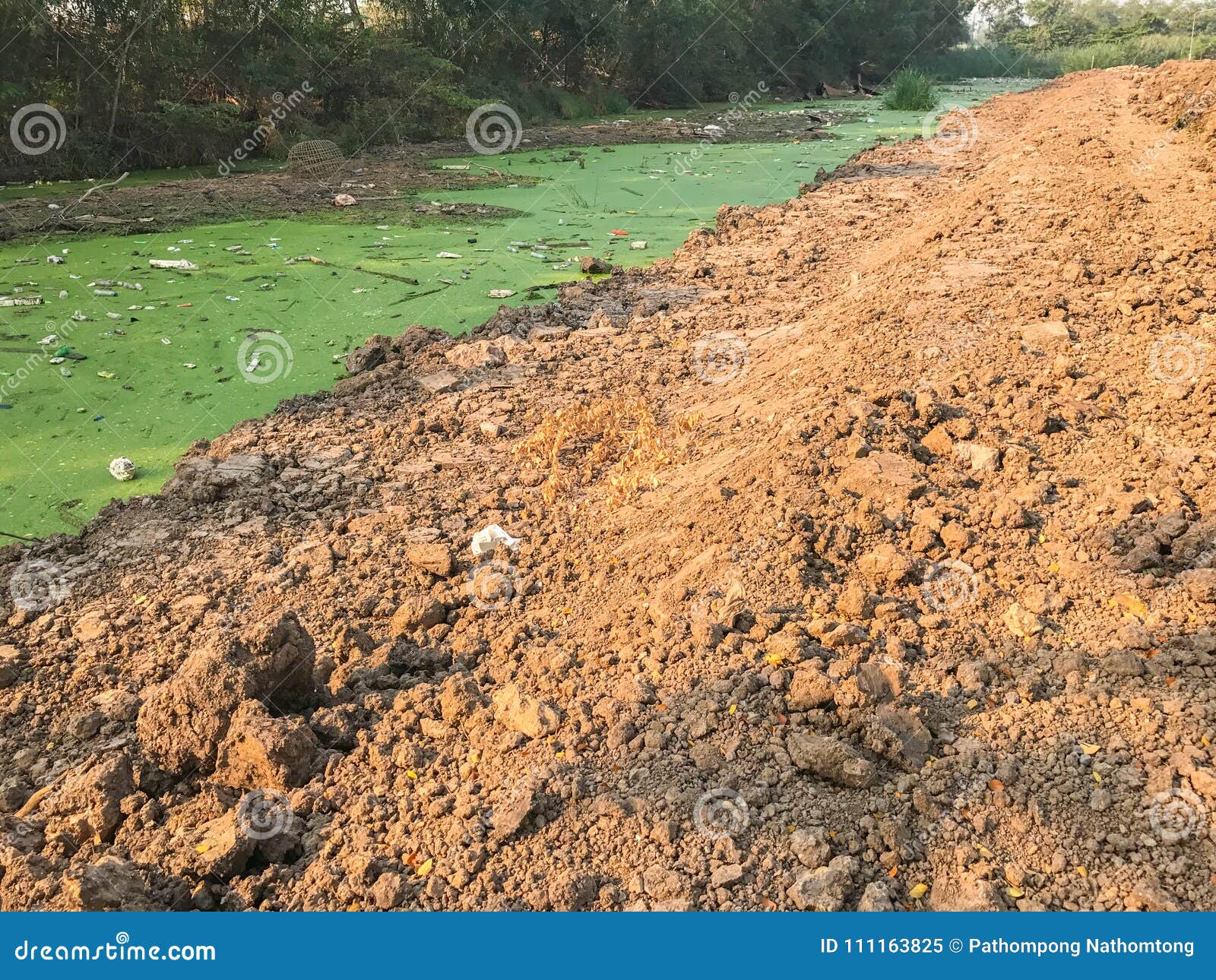 Dirt Pile in Construction Site Stock Image - Image of concrete ...
