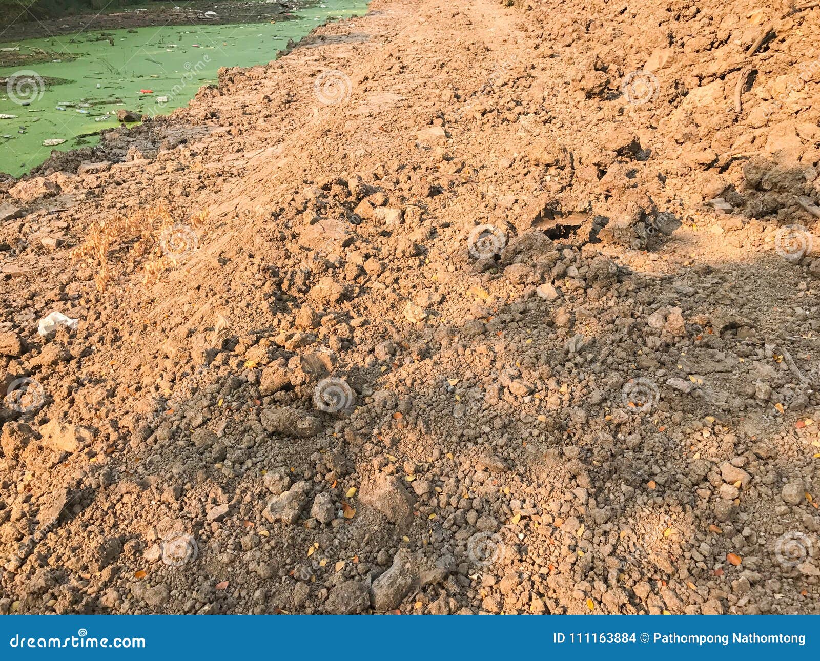 Dirt Pile in Construction Site Stock Photo - Image of development ...