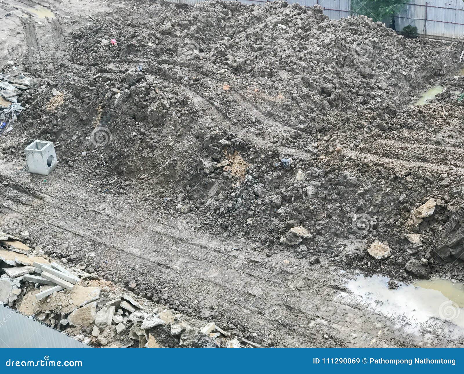 Dirt Pile in Construction Site Stock Image - Image of earth, pile ...