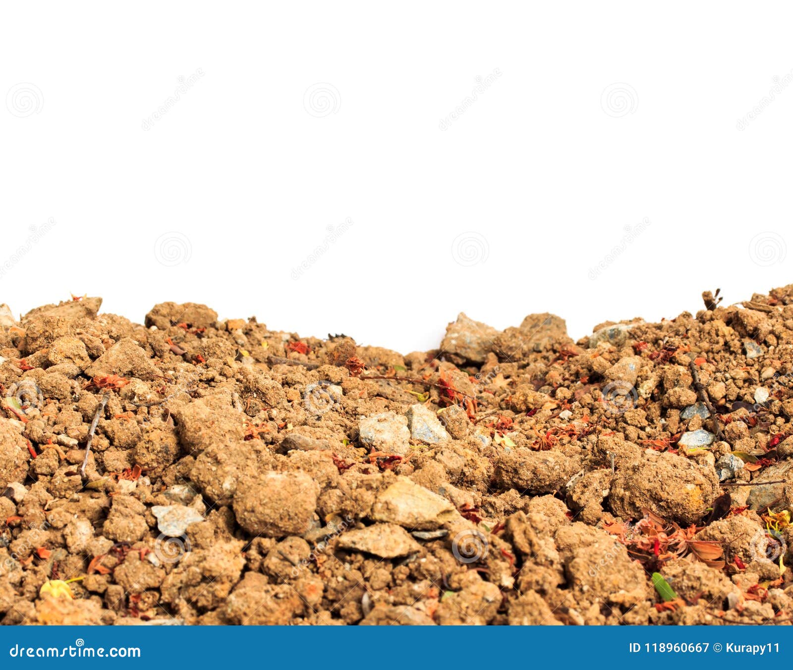Dirt pile on white stock image. Image of closeup, sand - 118960667