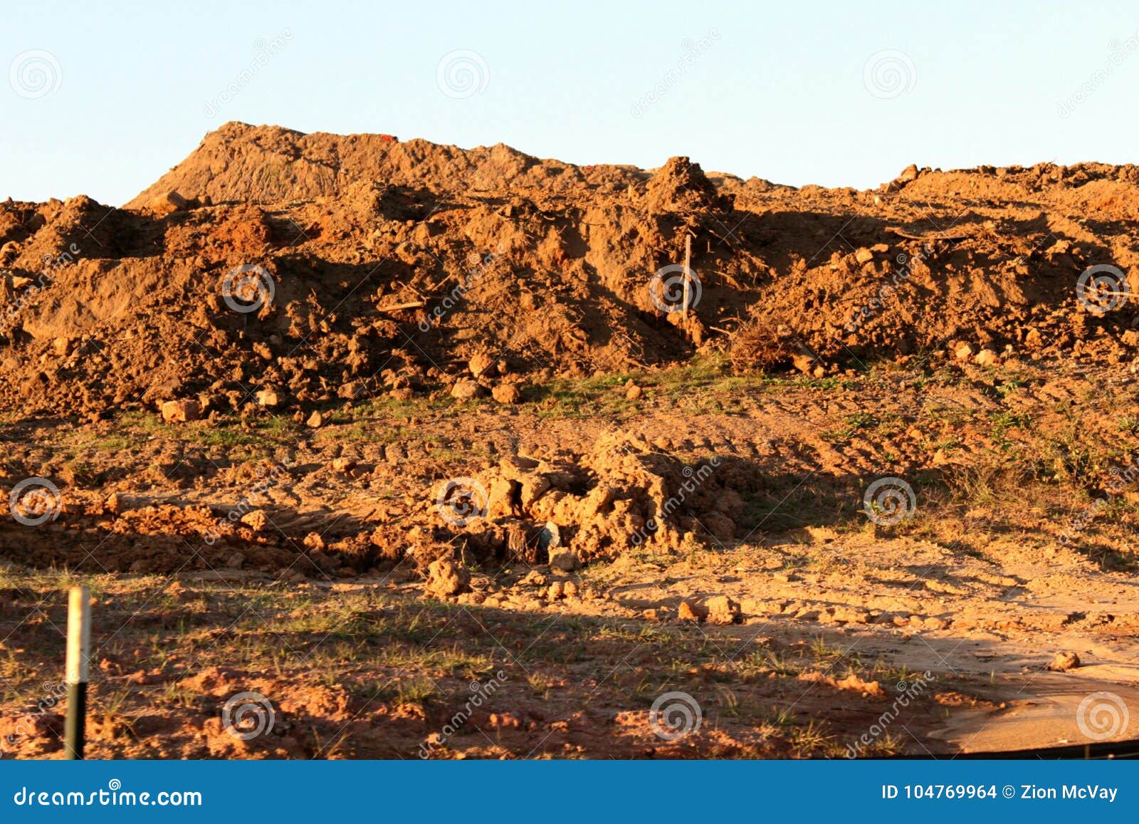 Dirt stock photo. Image of piles, orange, grass, dirt - 104769964