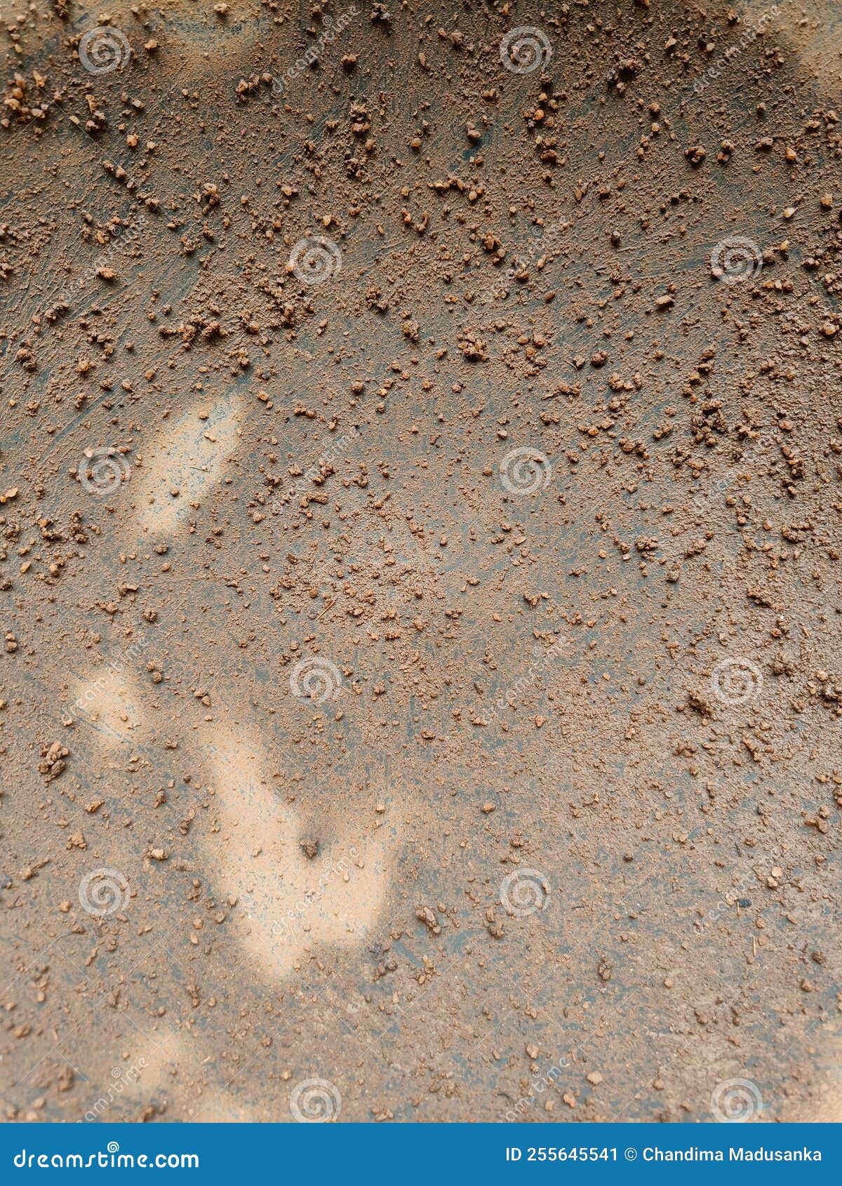 Dirt on a plastic surface stock image. Image of geology - 255645541