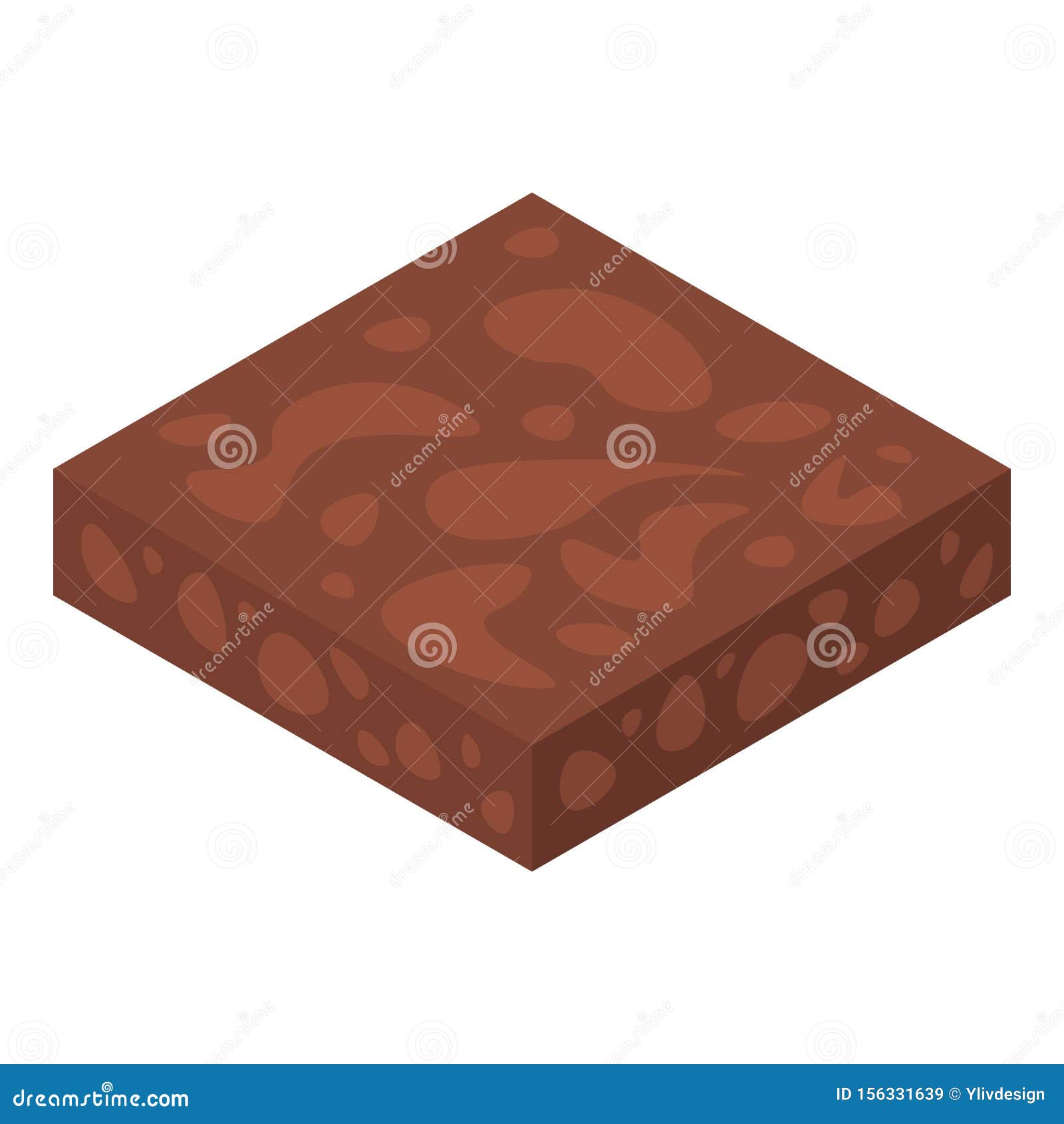 Dirt Red Soil Icon, Isometric Style Stock Vector - Illustration of ...
