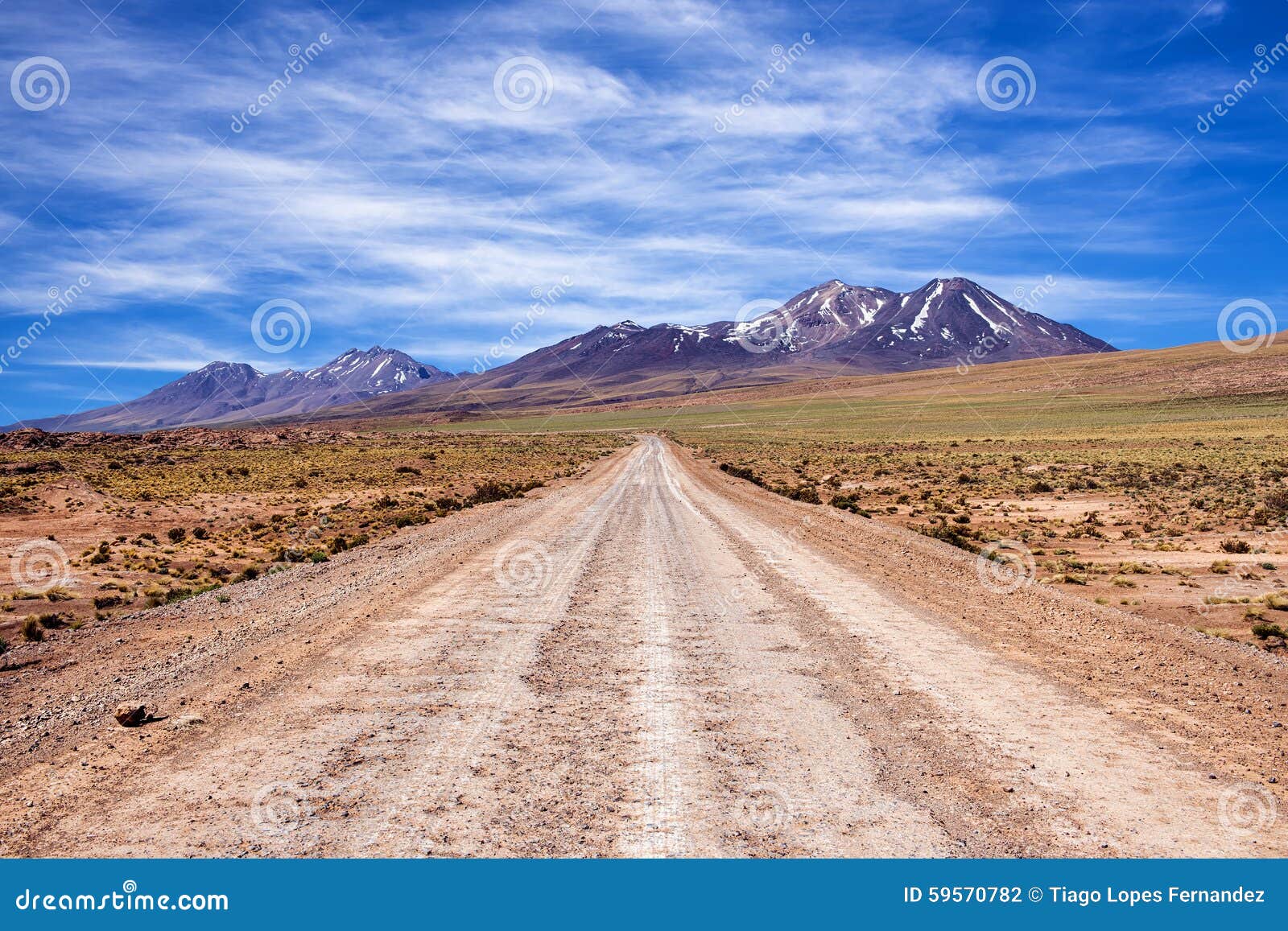 Dirt Road in the Atacama Desert Stock Photo - Image of road, mountains ...