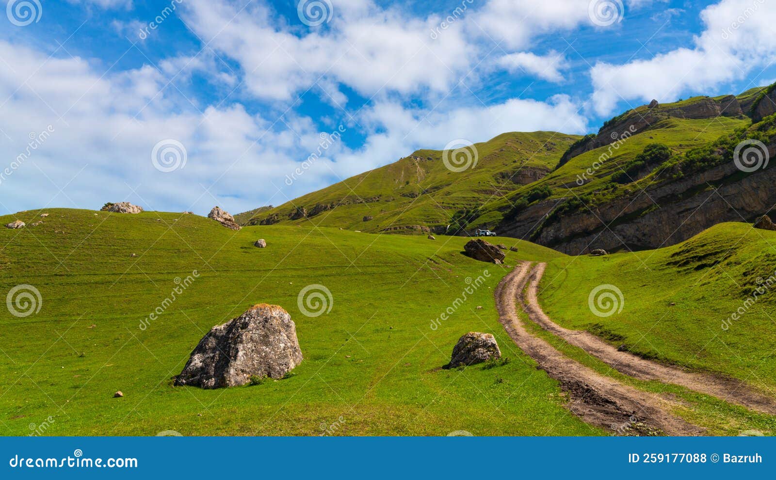 Dirt Road in Mountainous Area Stock Photo - Image of countryside, scene ...