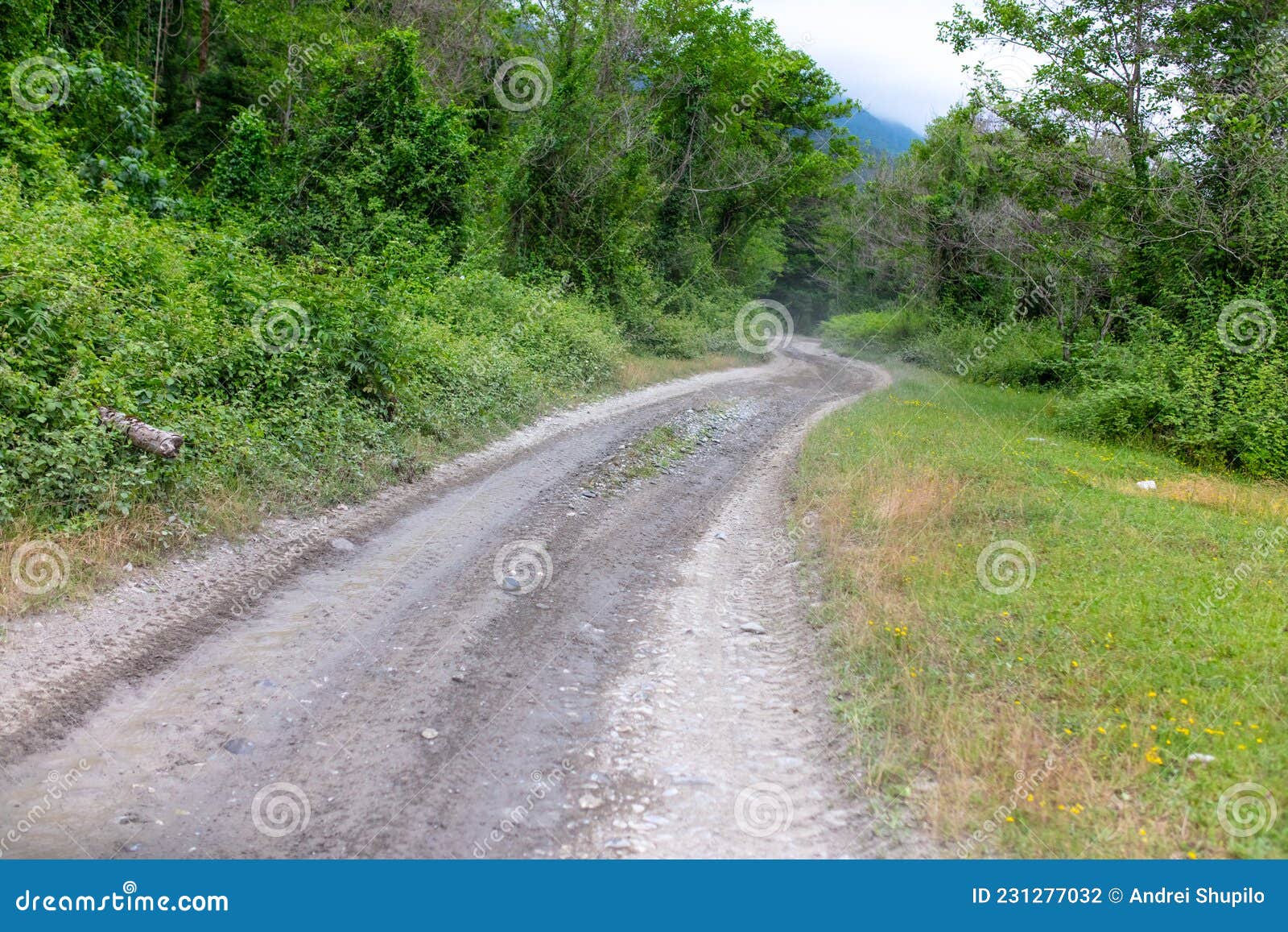 Dirt Road in a Mountainous Area Stock Photo - Image of outdoor ...