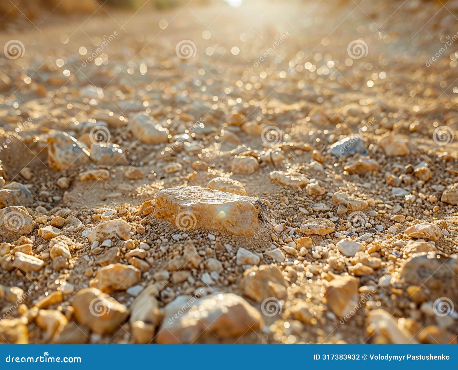 A Dirt Road with Rocks and Gravel Stock Photo - Image of water, pebble ...