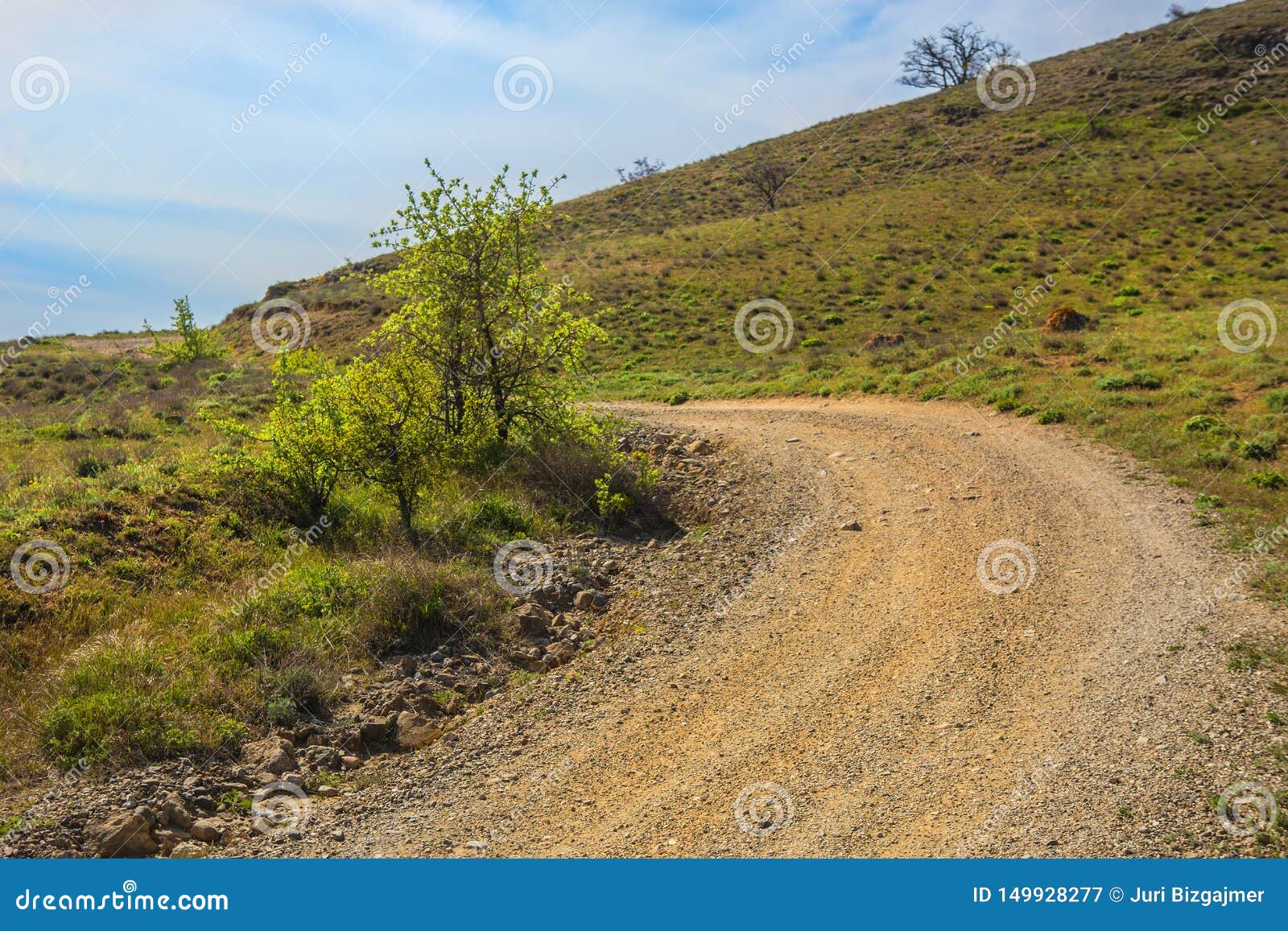 Dirt Road To the Open Mountain Stock Image - Image of landscape ...