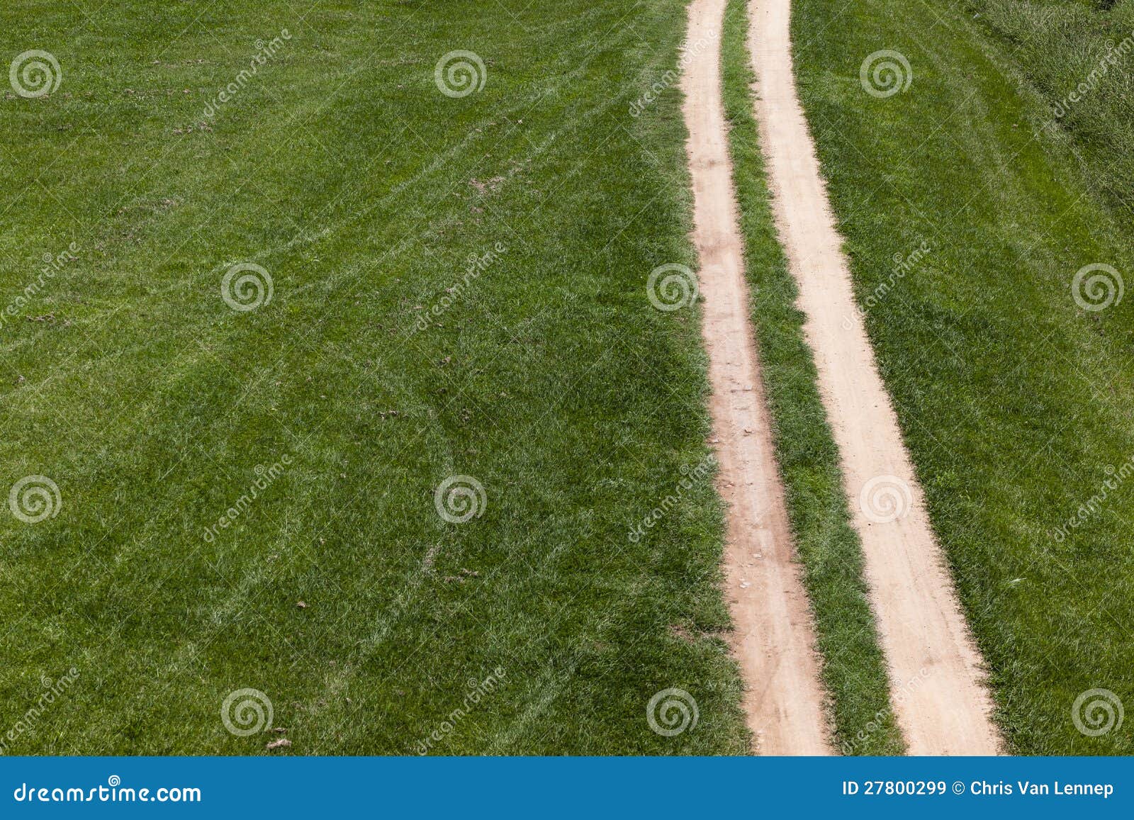 Dirt Road Tracks Field stock image. Image of grass, tractor - 27800299