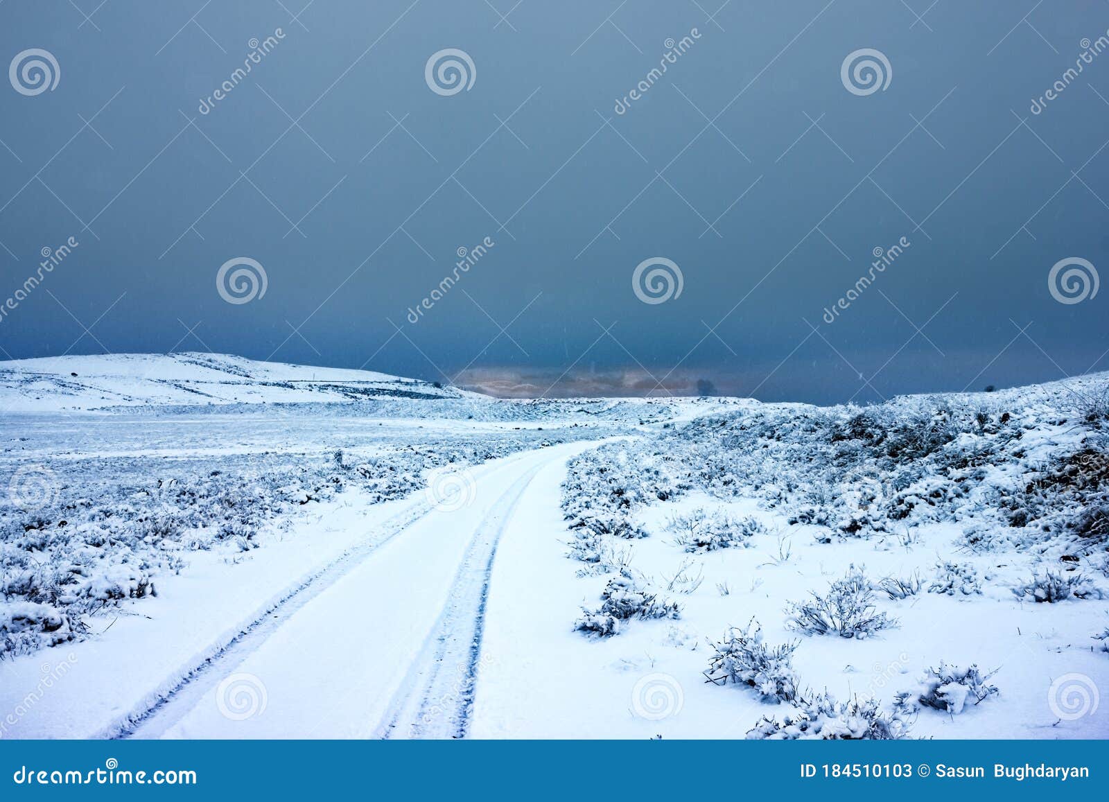 Dirt Road in Winter in the Backwoods Stock Image - Image of wilderness ...