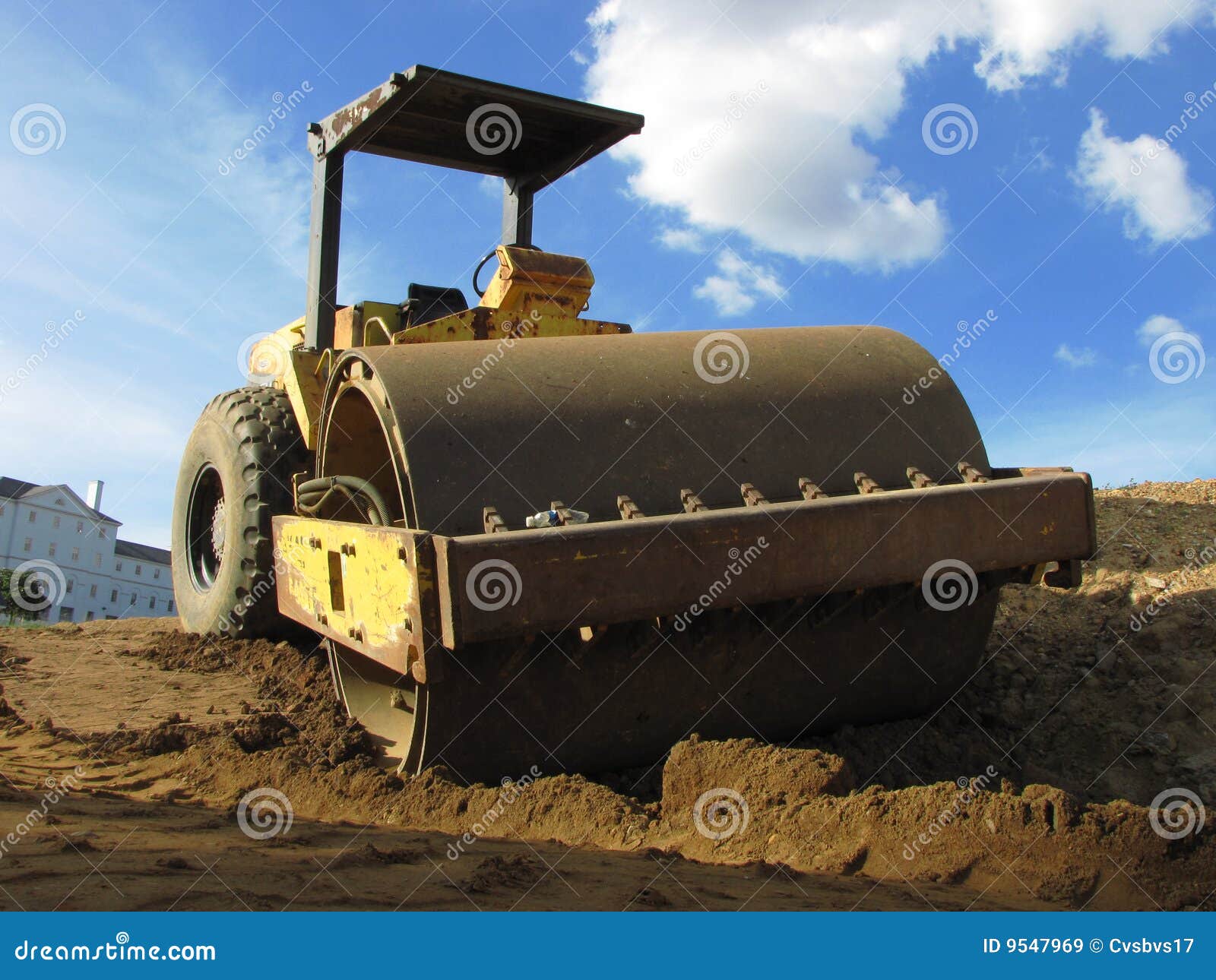 Dirt Rolling Machine stock image. Image of digging, digger - 9547969