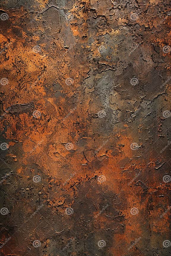Dirt and Rusty Metal Gate, Wall Texture Background Stock Illustration ...