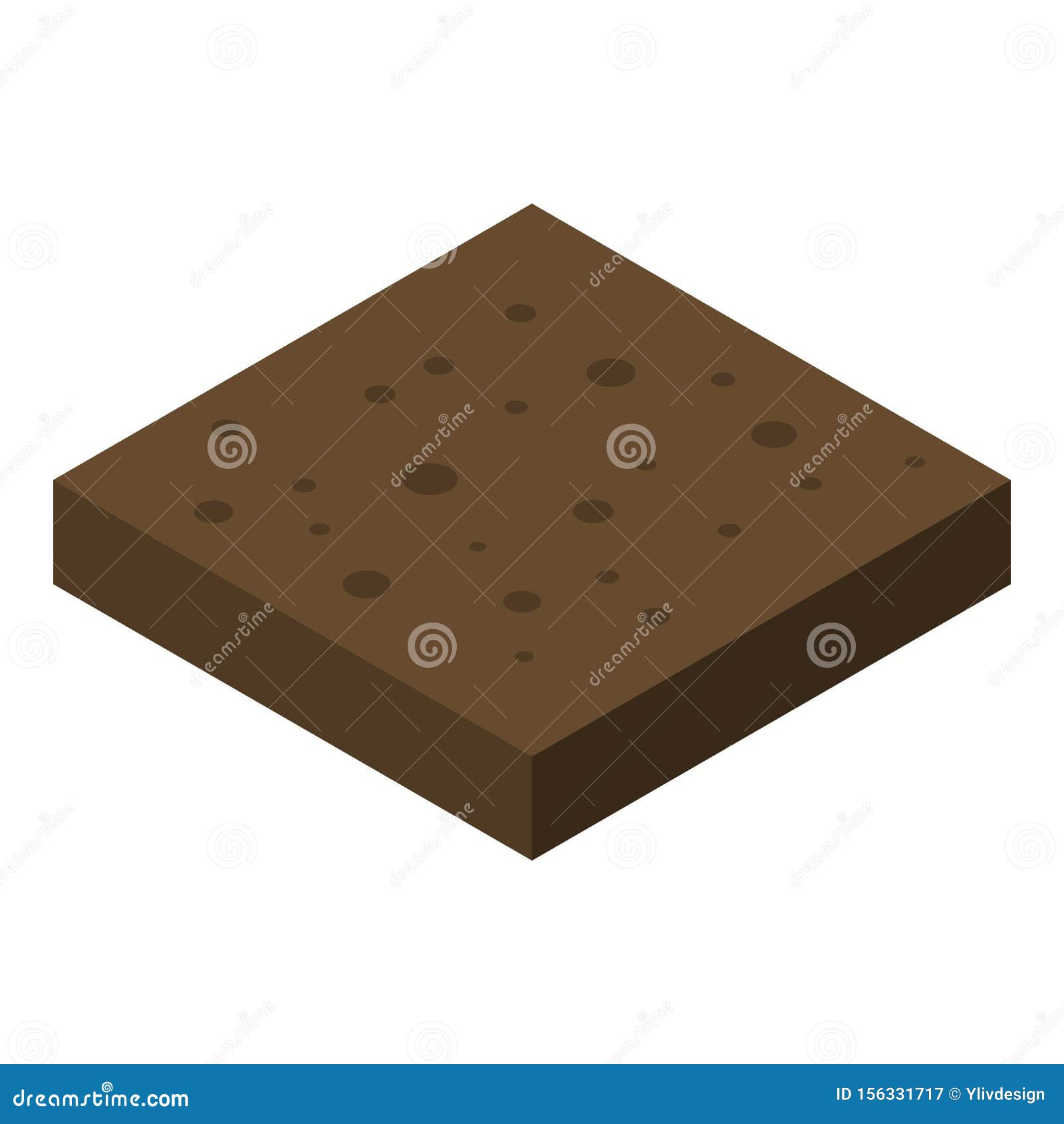 Dirt Soil Icon, Isometric Style Stock Vector - Illustration of ...