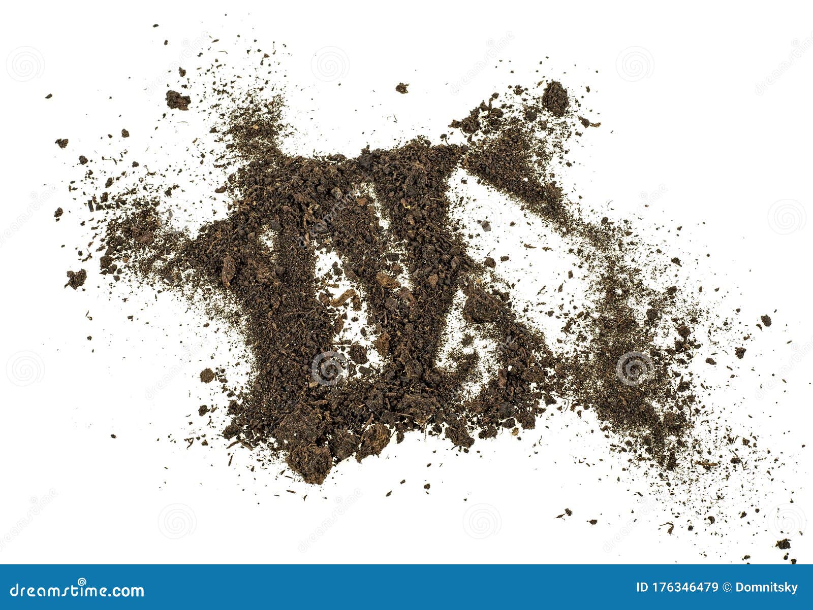 Soil In A Pile On The White Background Royalty-Free Stock Image ...