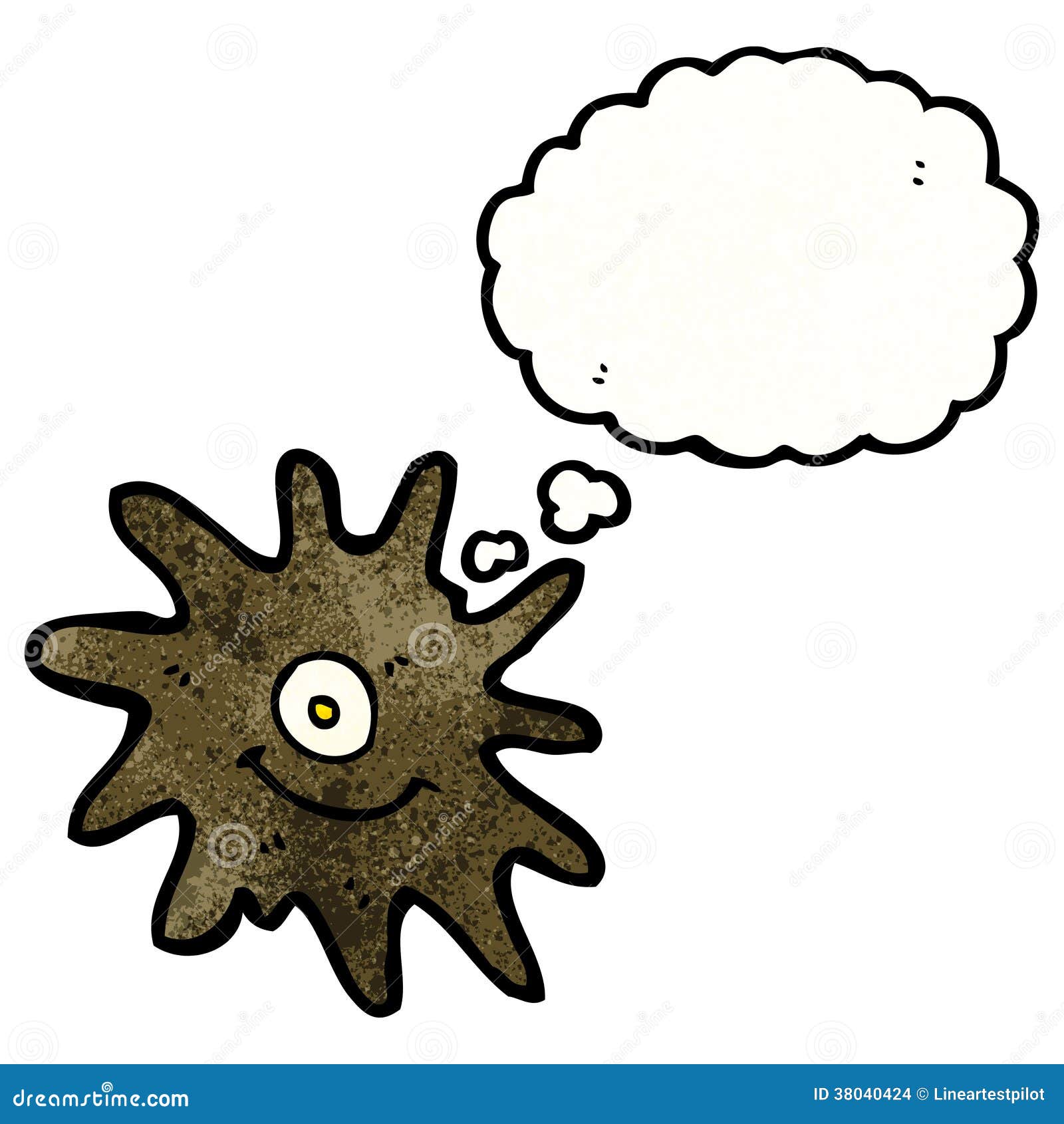 Dirt Splatter Monster Cartoon Stock Vector - Illustration of character ...