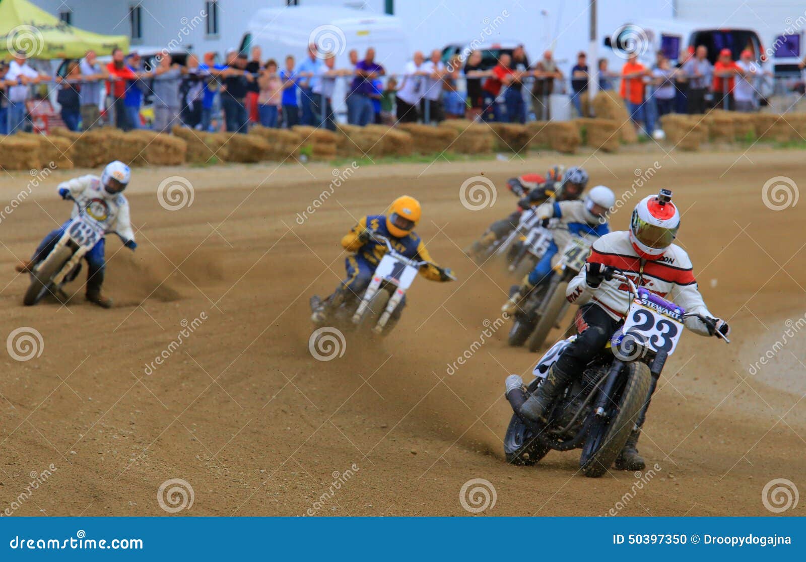 Dirt track motorcycles editorial image. Image of raceway - 50397350