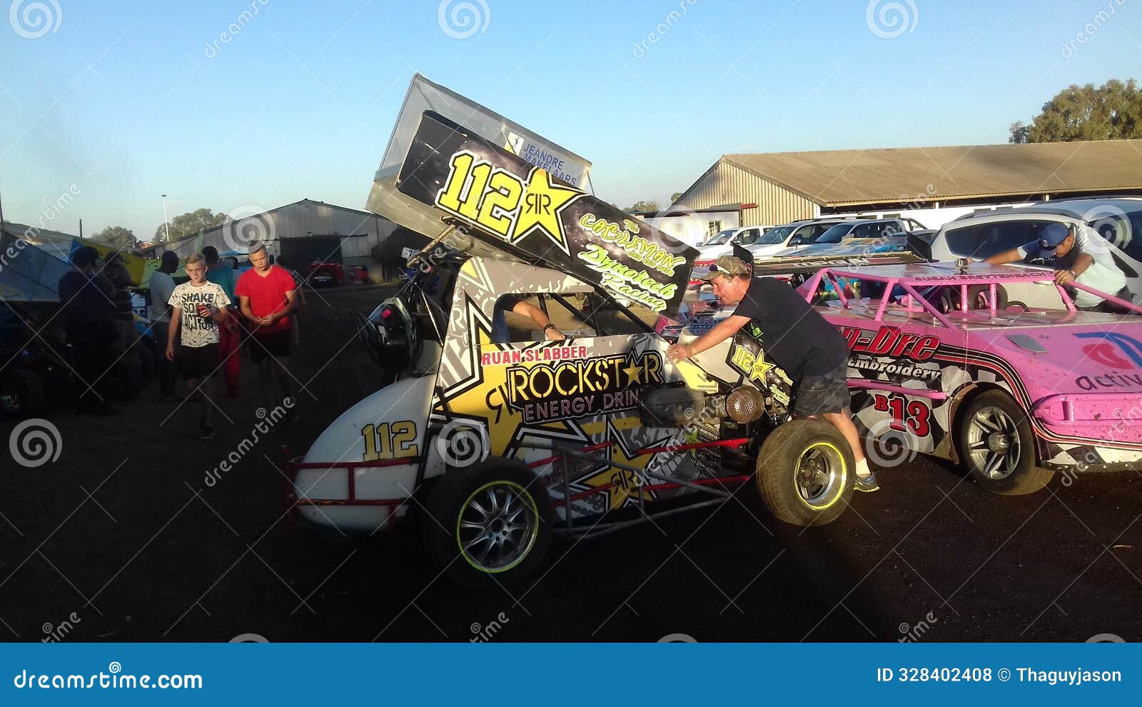Dirt track Racing editorial stock photo. Image of person - 328402408