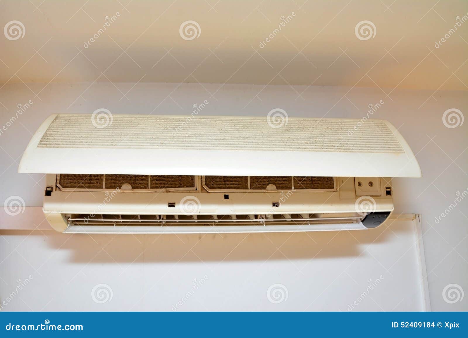 Dirty Air-conditioner Filter for Cleaning. Stock Photo - Image of ...