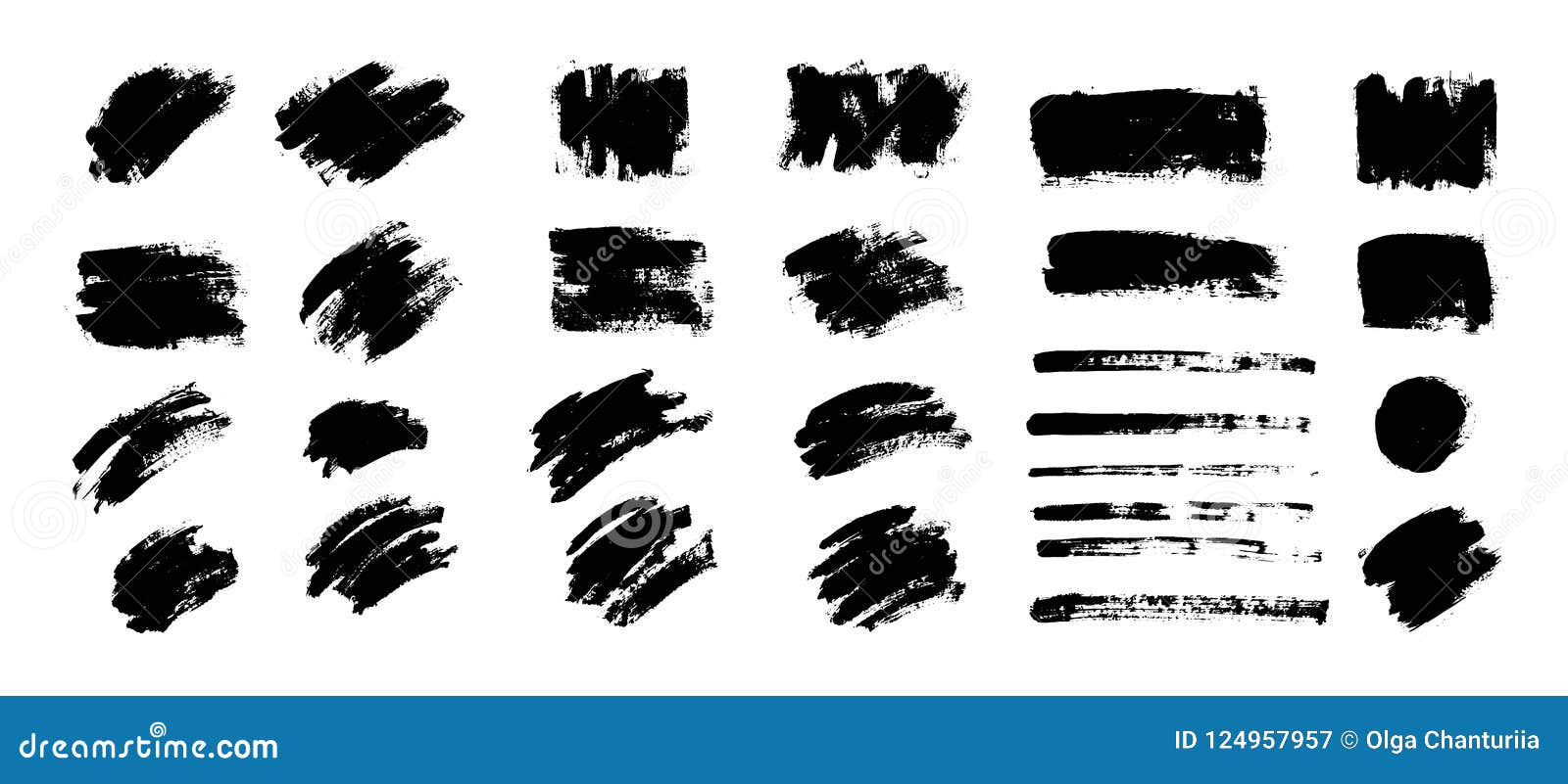 Vector Black Paint, Ink Brush Stroke, Brush. Scribble Texture Stock ...