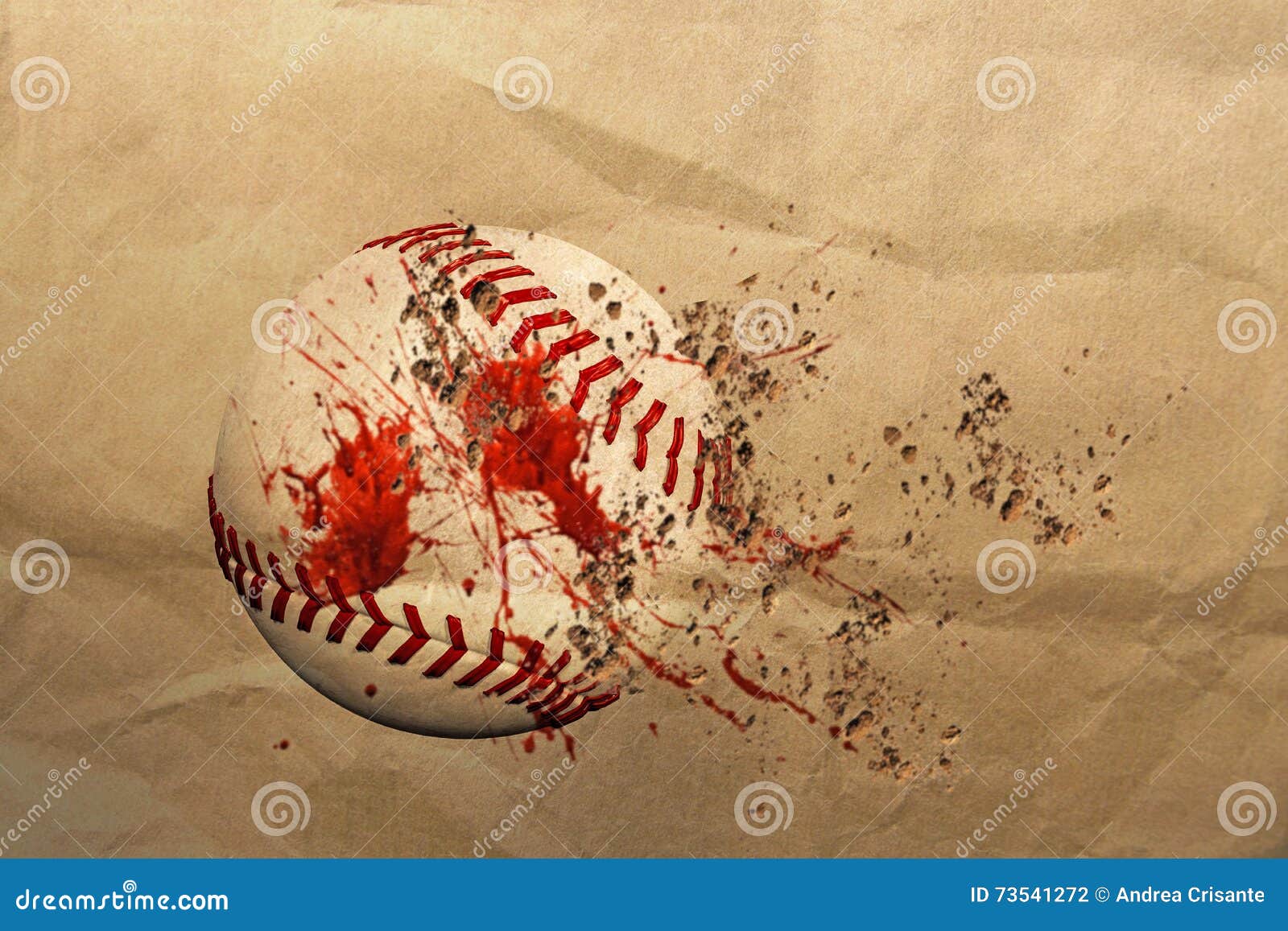 Dirty baseball ball stock illustration. Illustration of activity - 73541272