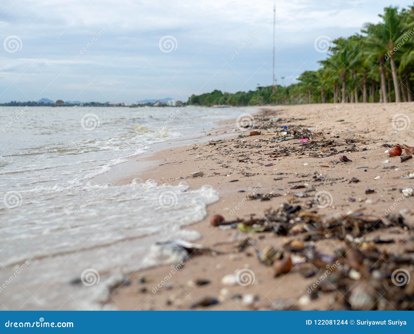 The Dirty Beach. a Lot of Trash on the Beach Stock Photo - Image of ...