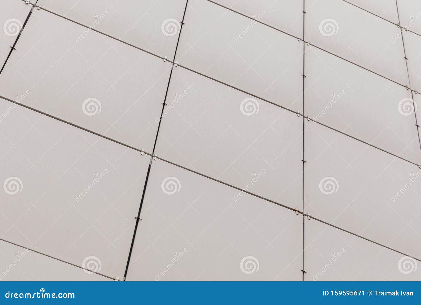 Dirty Beige Square Tiles on Wall Surface, Diagonal View. Stock Image ...