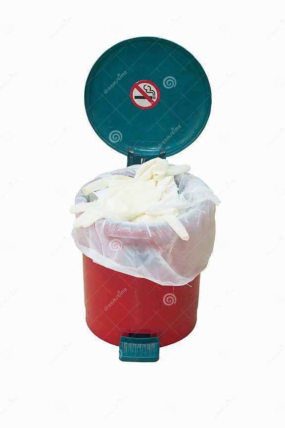 Dirty bin stock photo. Image of rubbish, drop, glove - 27641368