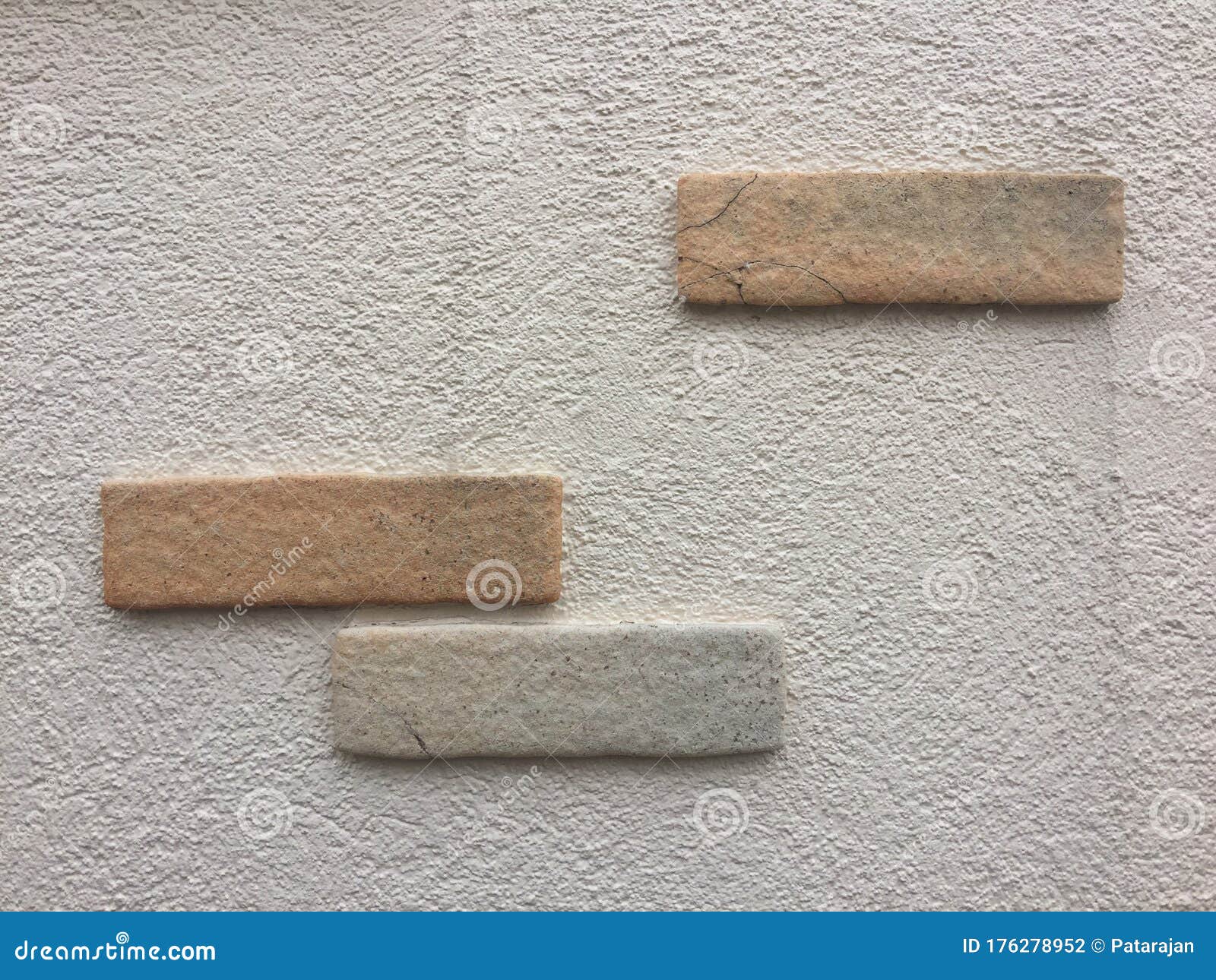 Dirty Brick Block on Cement Wall Background Stock Photo - Image of ...