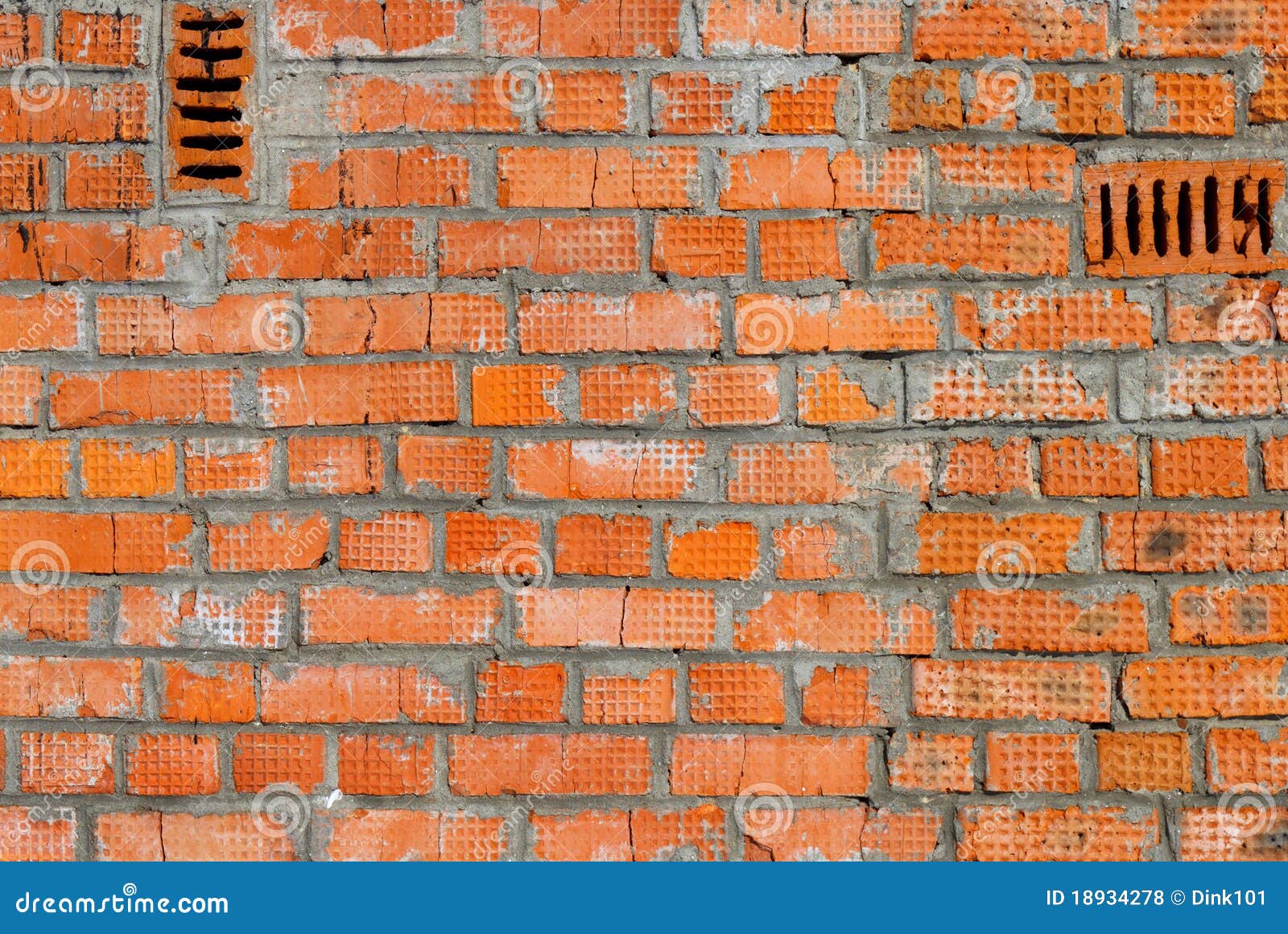 Dirty brick wall stock photo. Image of pattern, construction - 18934278