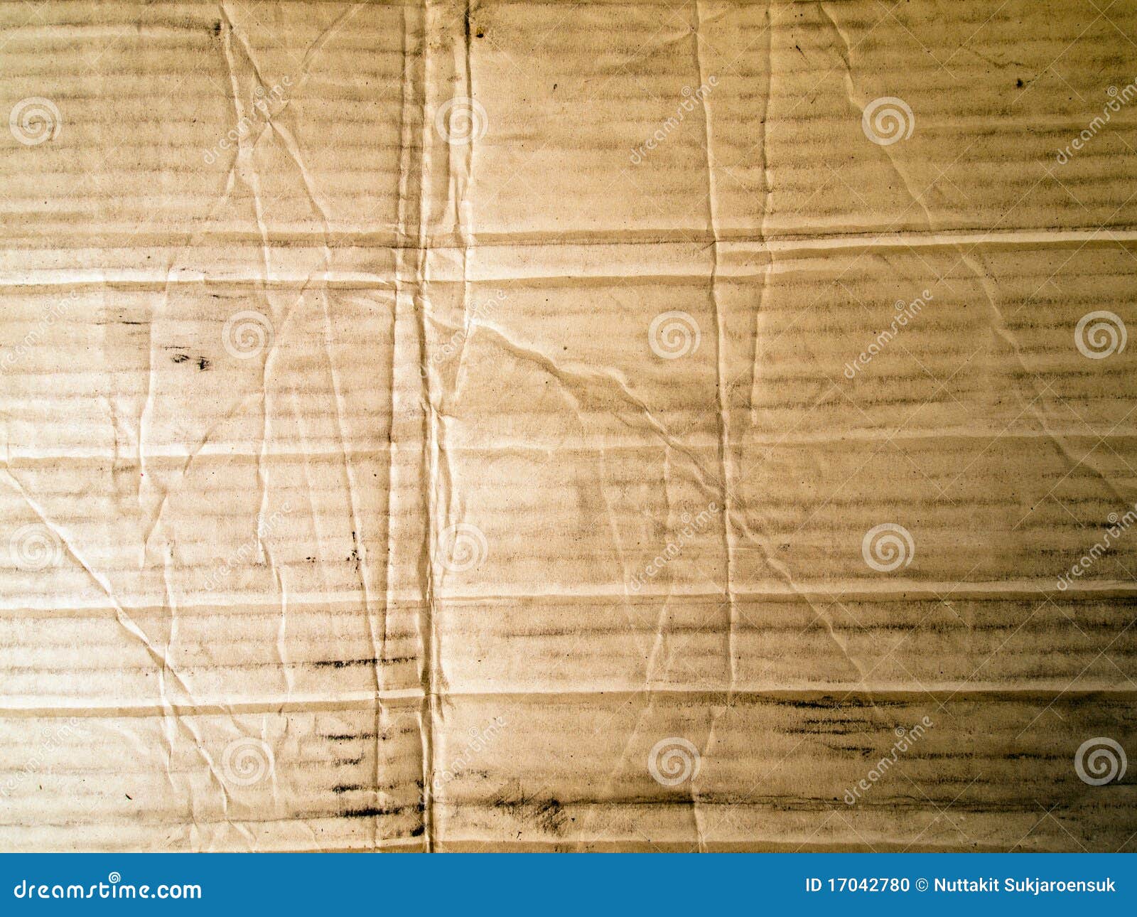 Dirty Brown Crumpled Card Board Stock Photo - Image of texture ...