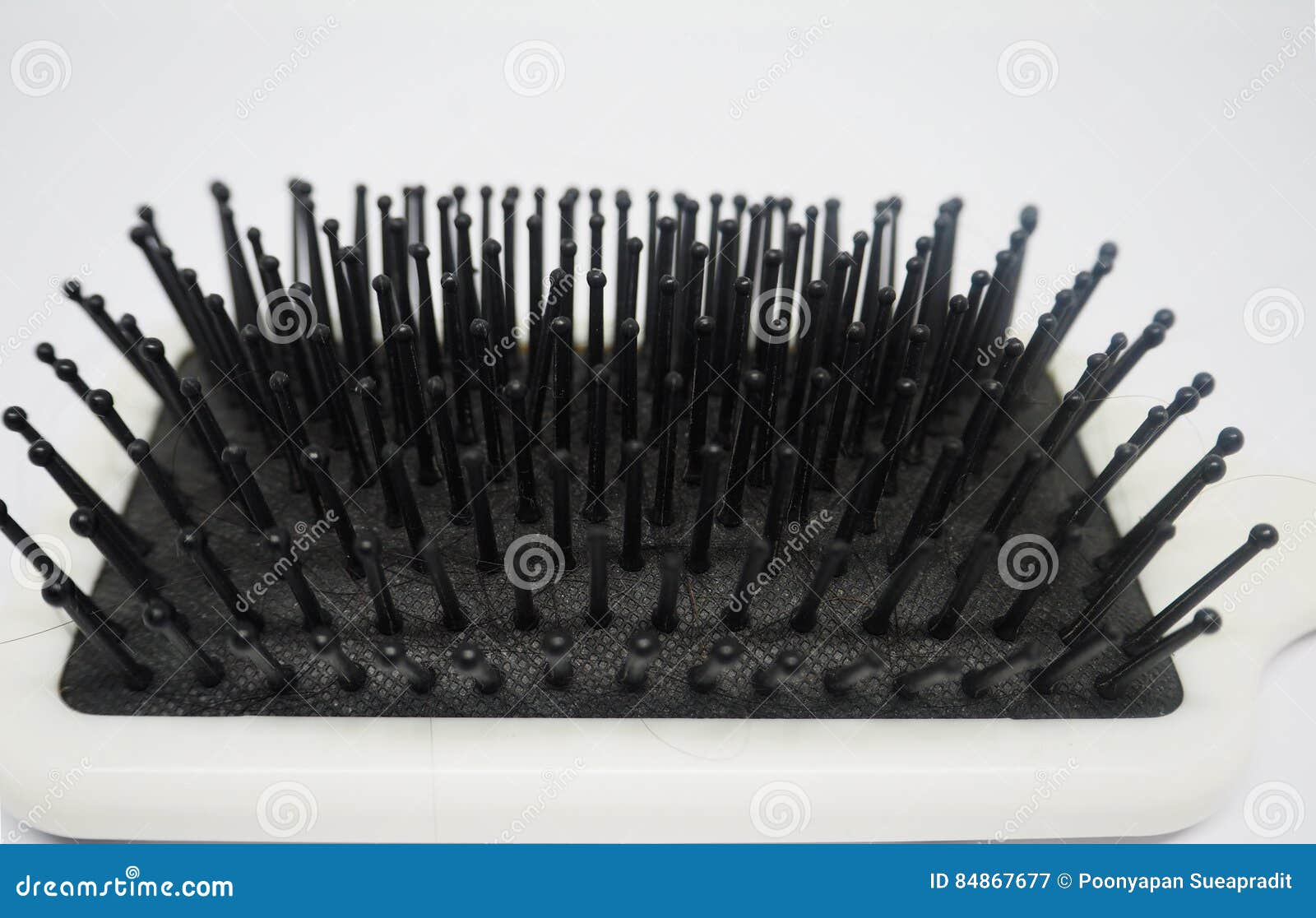 A Dirty Brush Comb with Close Up Stock Image - Image of massage ...