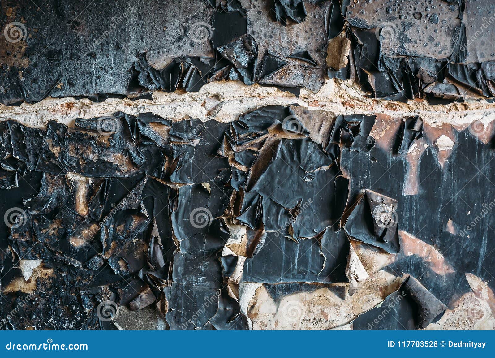Dirty Burned Wall Texture Background, Grunge Surface after Fire Stock ...
