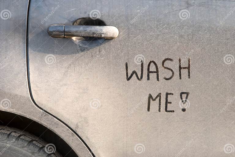 Dirty car stock photo. Image of dust, auto, closeup, grey - 13514012