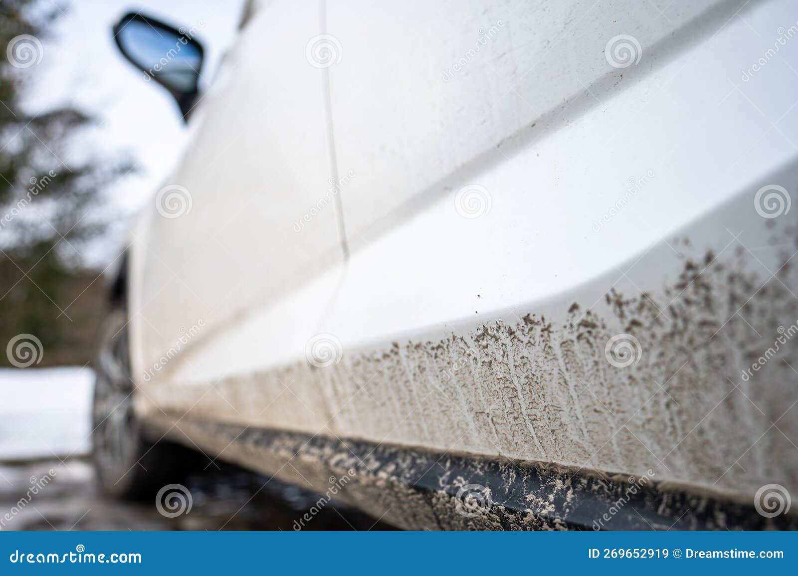 Dirty Car Side. Splash and Texture of Mud on a Car Stock Image - Image ...