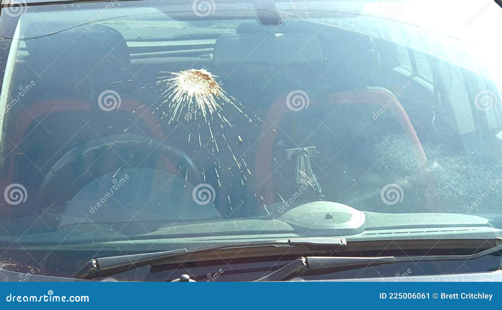 Dirty car windscreen stock image. Image of windshield - 225006061