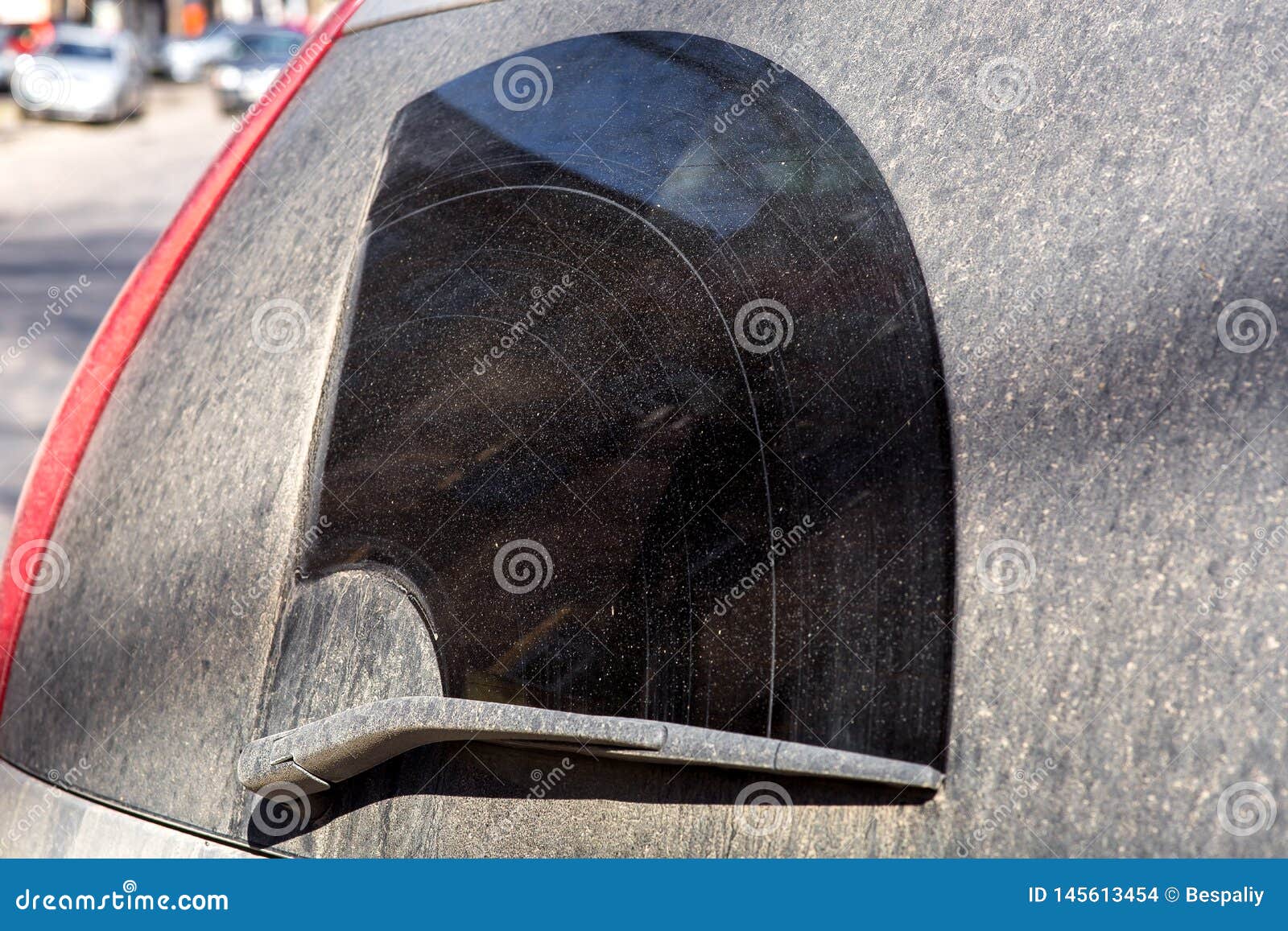 The Dirty a Car Windshield Wiper. Stock Photo - Image of glass ...