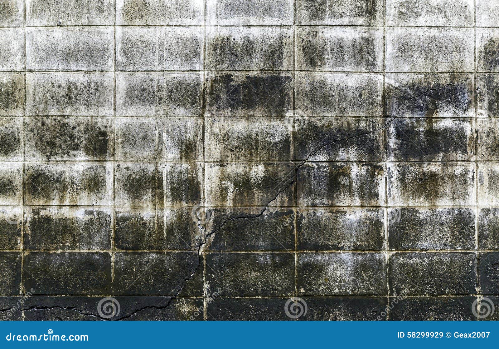 Dirty cement blocks wall stock image. Image of interior - 58299929