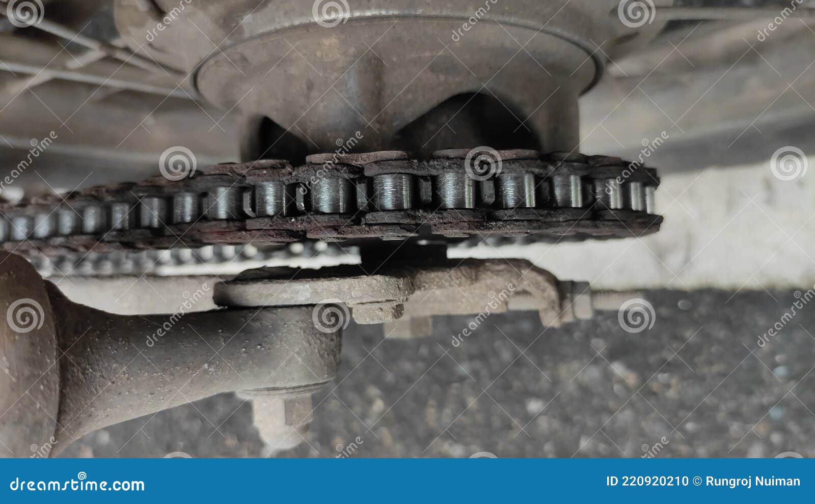 Dirty Chain Unsafe Equipment Motorcycle Stock Photo - Image of dirty ...