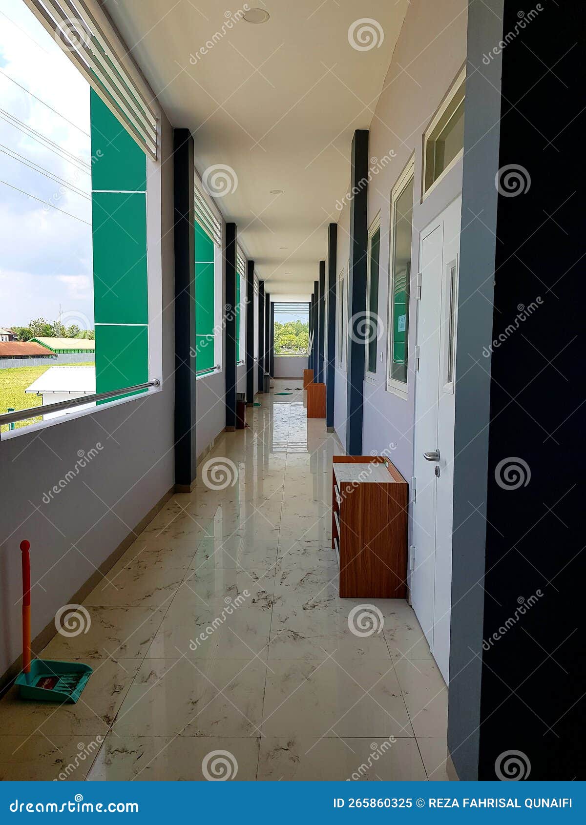 Dirty Classroom Hallways after Class Time is Over Stock Image - Image ...