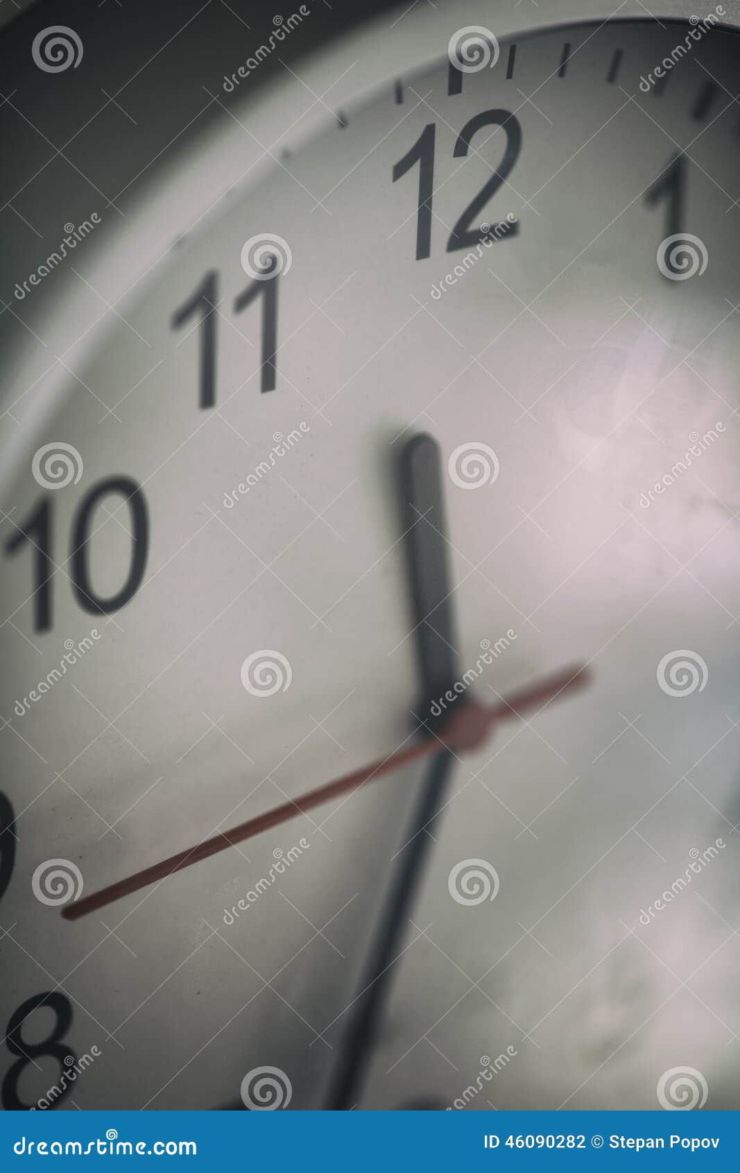 Dirty clock on the wall stock photo. Image of time, face - 46090282