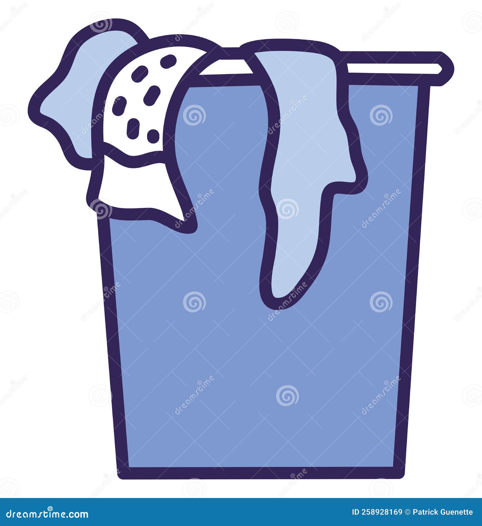 Dirty clothes, icon stock vector. Illustration of dirty - 258928169